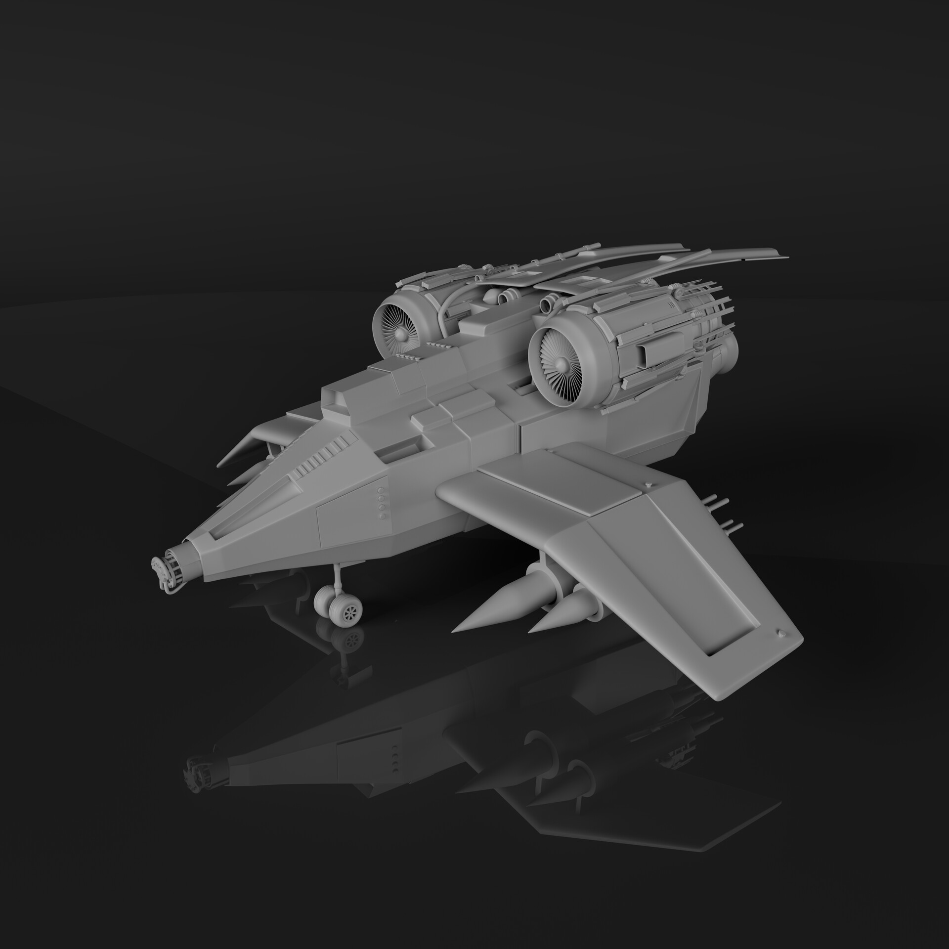 ArtStation - airplane modeling