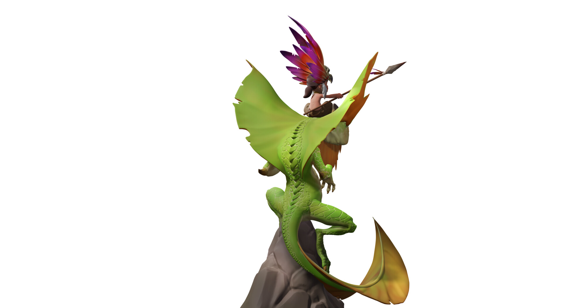 ArtStation - Dragon Rider_Cartoon 3D Character Creation Course in Blender