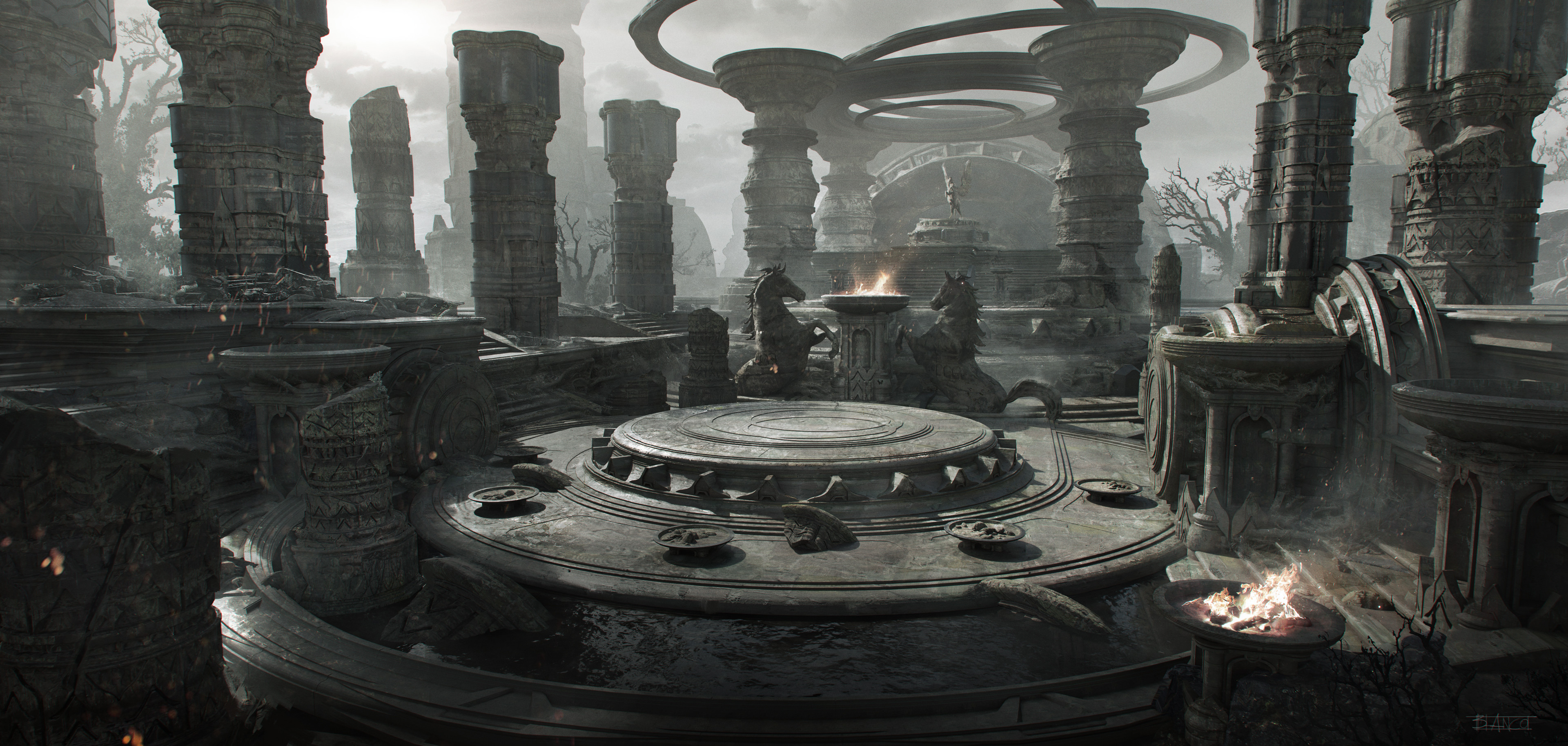 Horror Environment Concept Art
