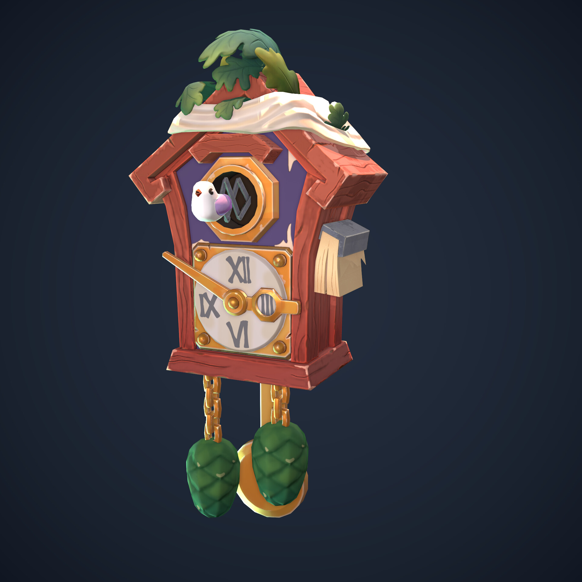 ArtStation - Stylized Cuckoo Clock