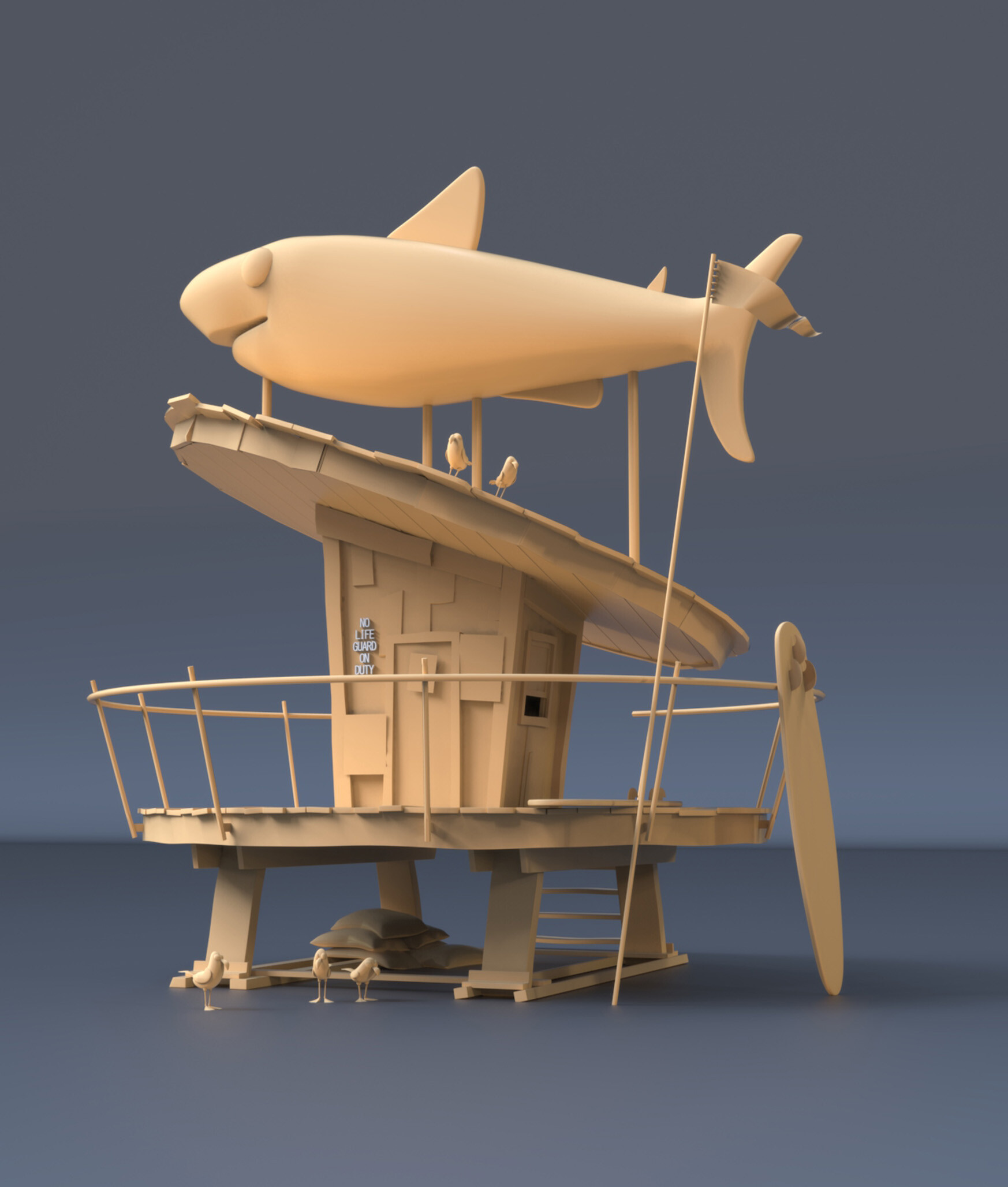 ArtStation - Beach Towers