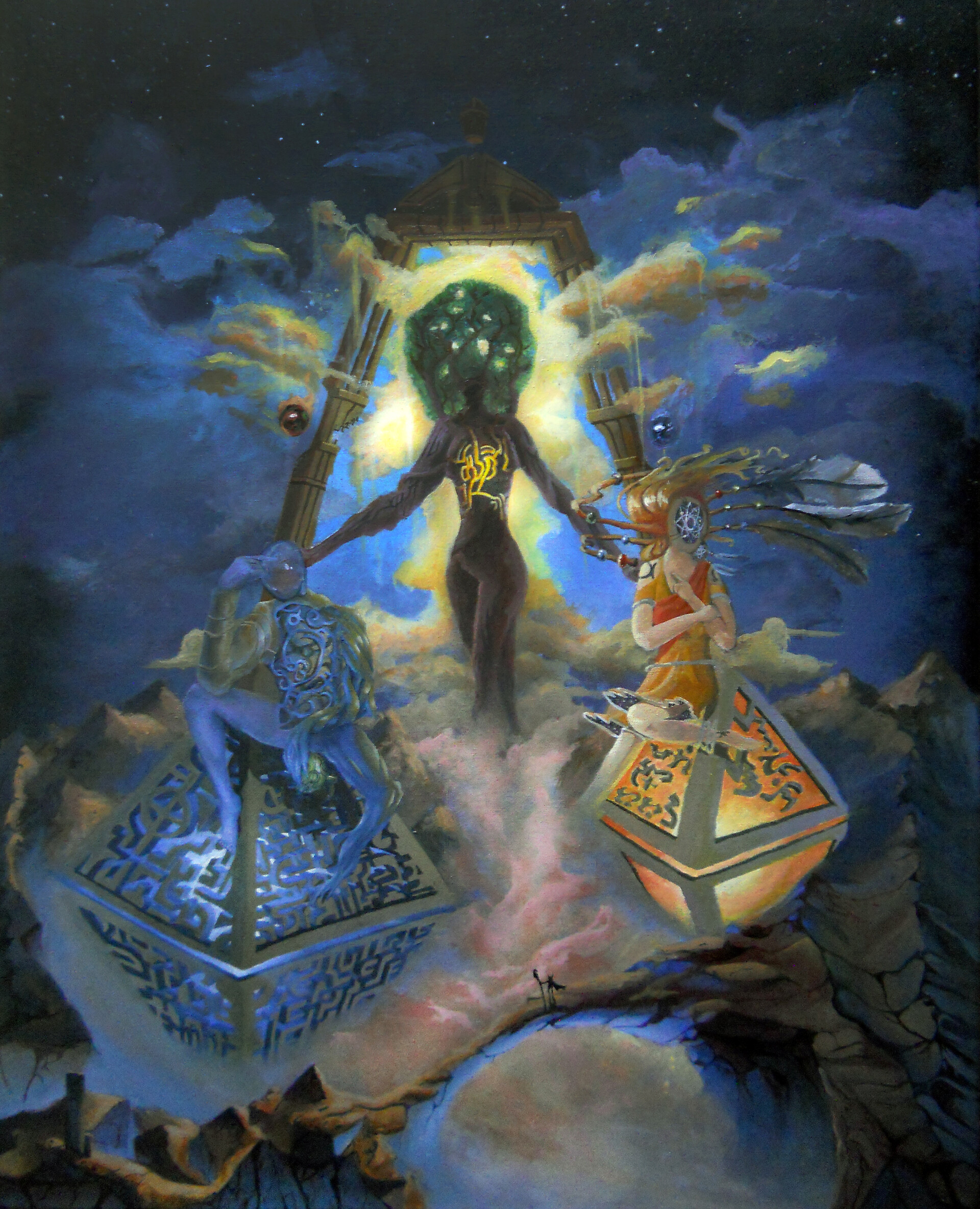 ArtStation - (Celestial) Adam and Eve