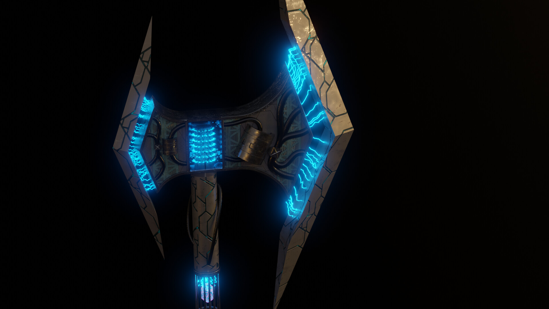 ArtStation - Futuristic electric axe