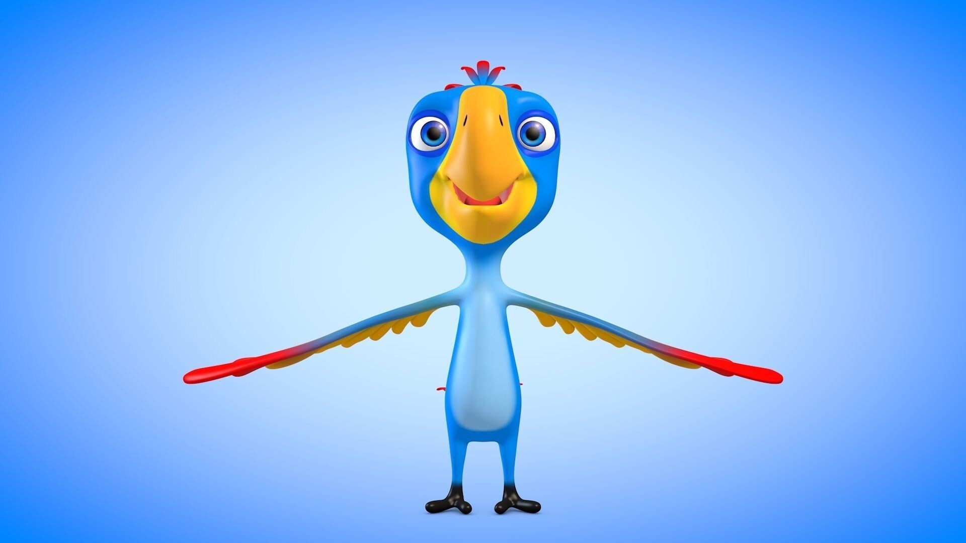 ArtStation - Cartoon Parrot