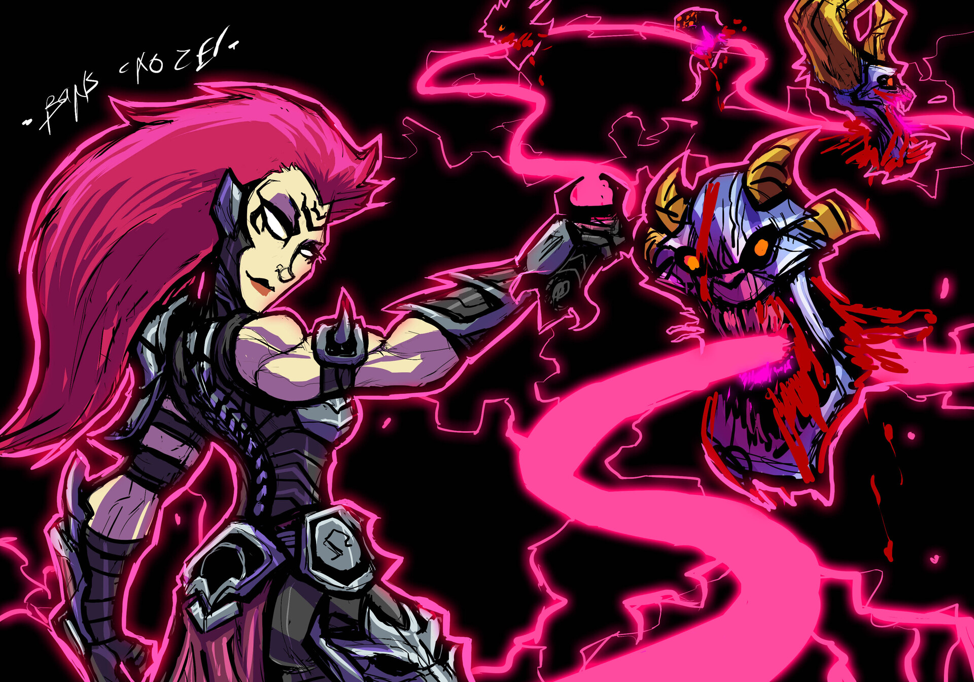 ArtStation - FURY AND THE DEMON SHISH KEBAB (DARKSIDERS)