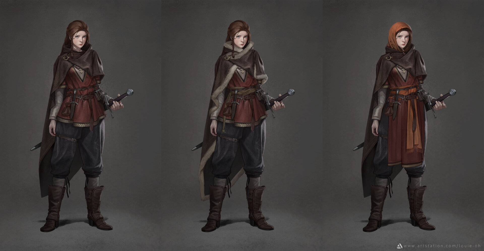 ArtStation - Medieval girl