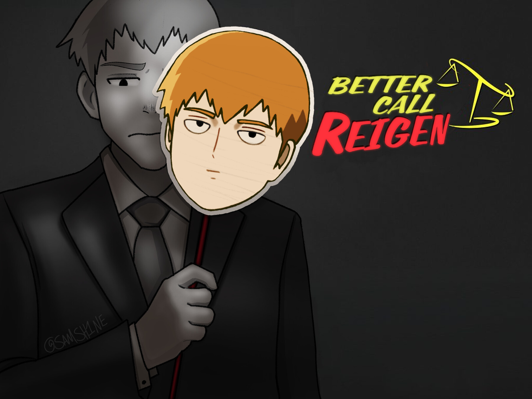 ArtStation - Better Call Reigen - Fanart