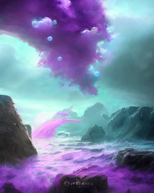 ArtStation - Purple sea shower