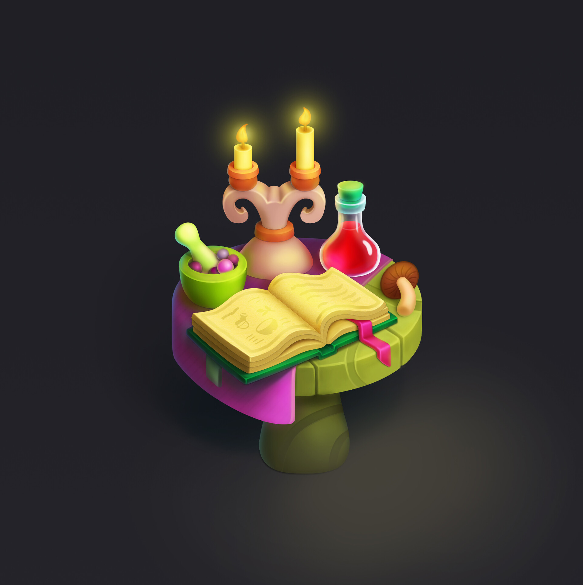 ArtStation - Game-props-Table