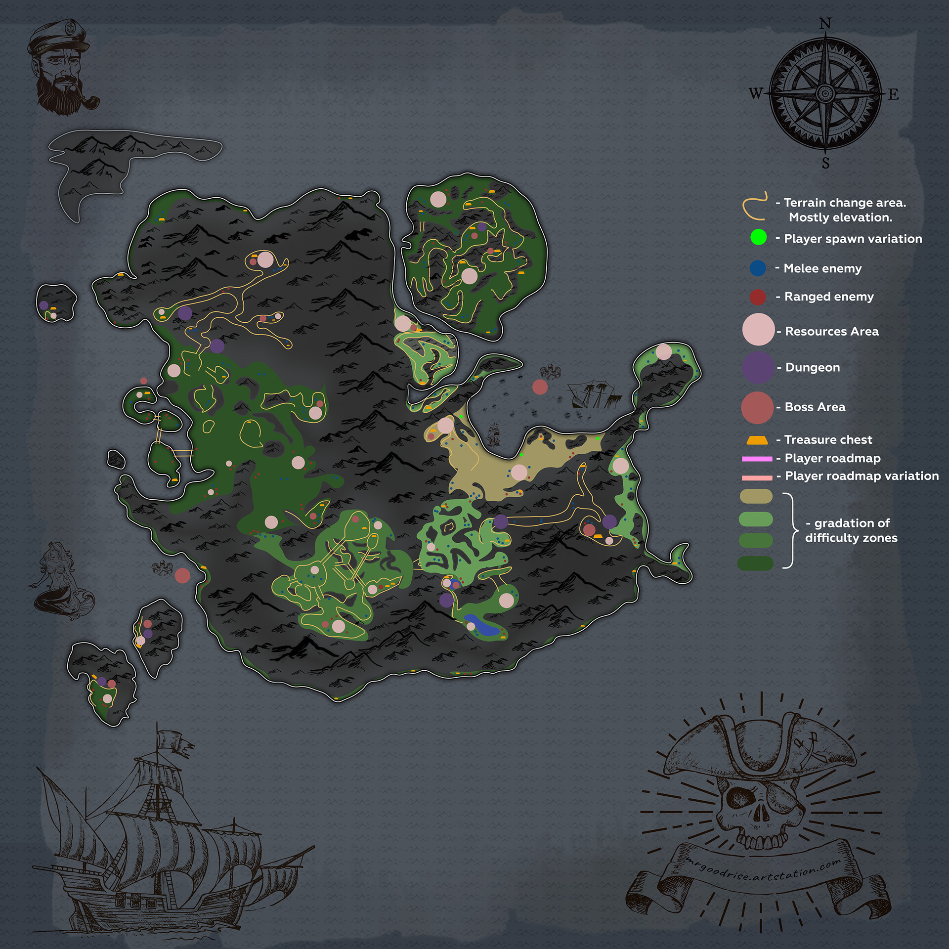 ArtStation - September 2022. Pirate Island BlockOut. Unreal 5. Survival ...