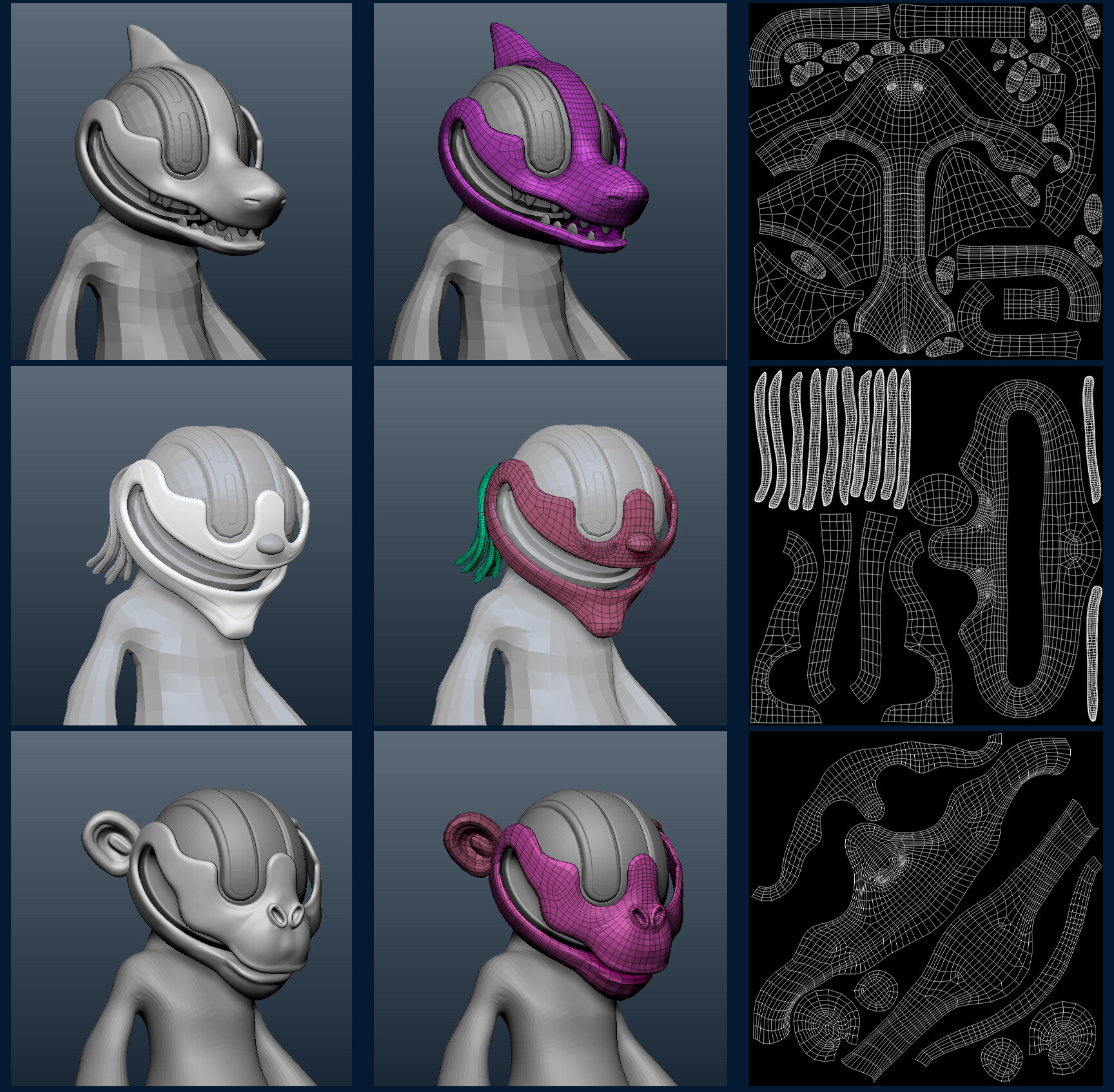 ArtStation - Liko's Masks - Modeling