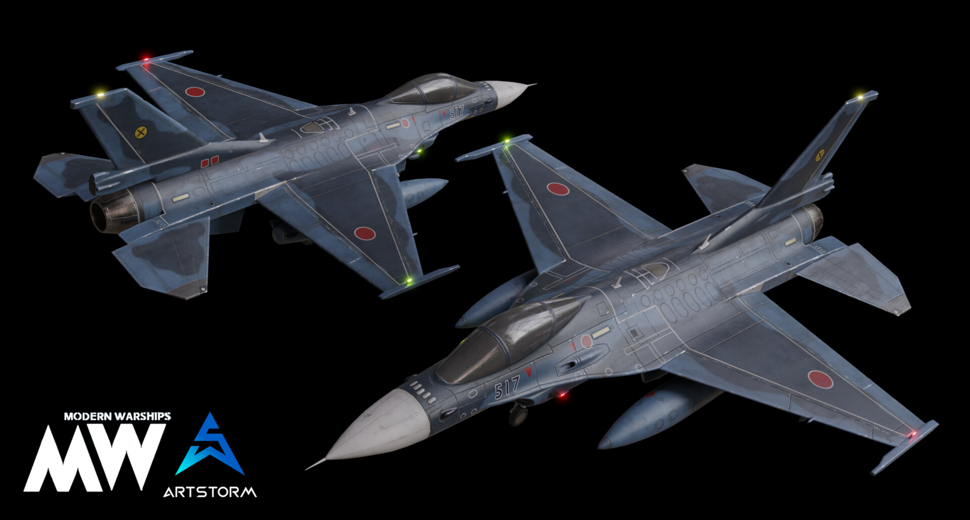 ArtStation - Mitsubishi F-2 (Modern Warships)