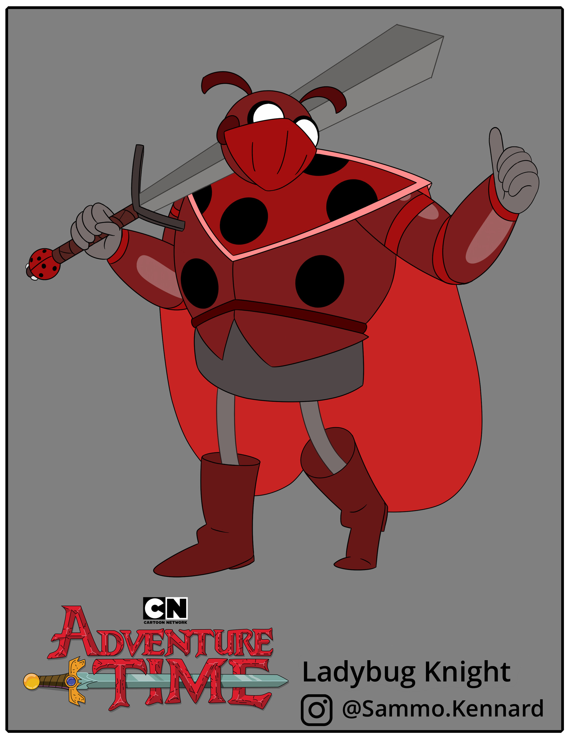 ArtStation - Lady Bug Knight- Adventure Time Concept
