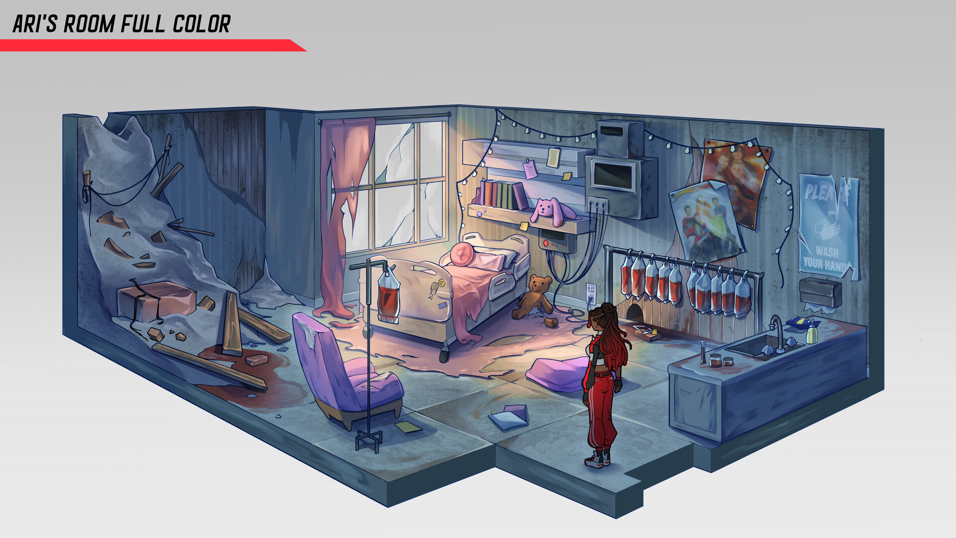 ArtStation - Ari's Room Cutaway