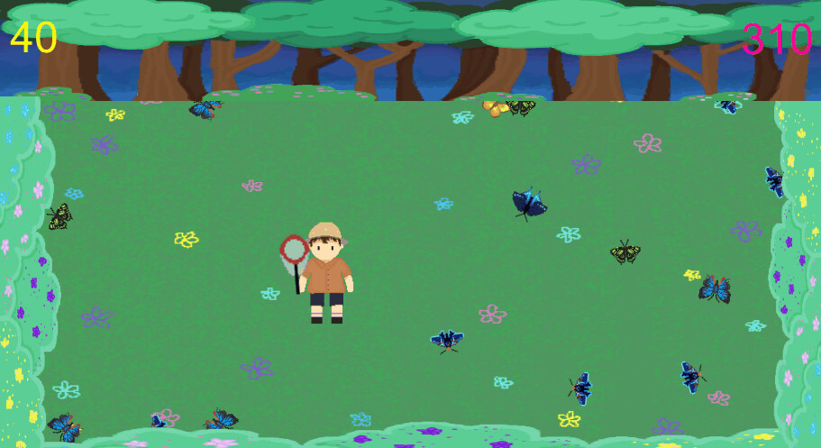 ArtStation - Butterfly Catching Game!