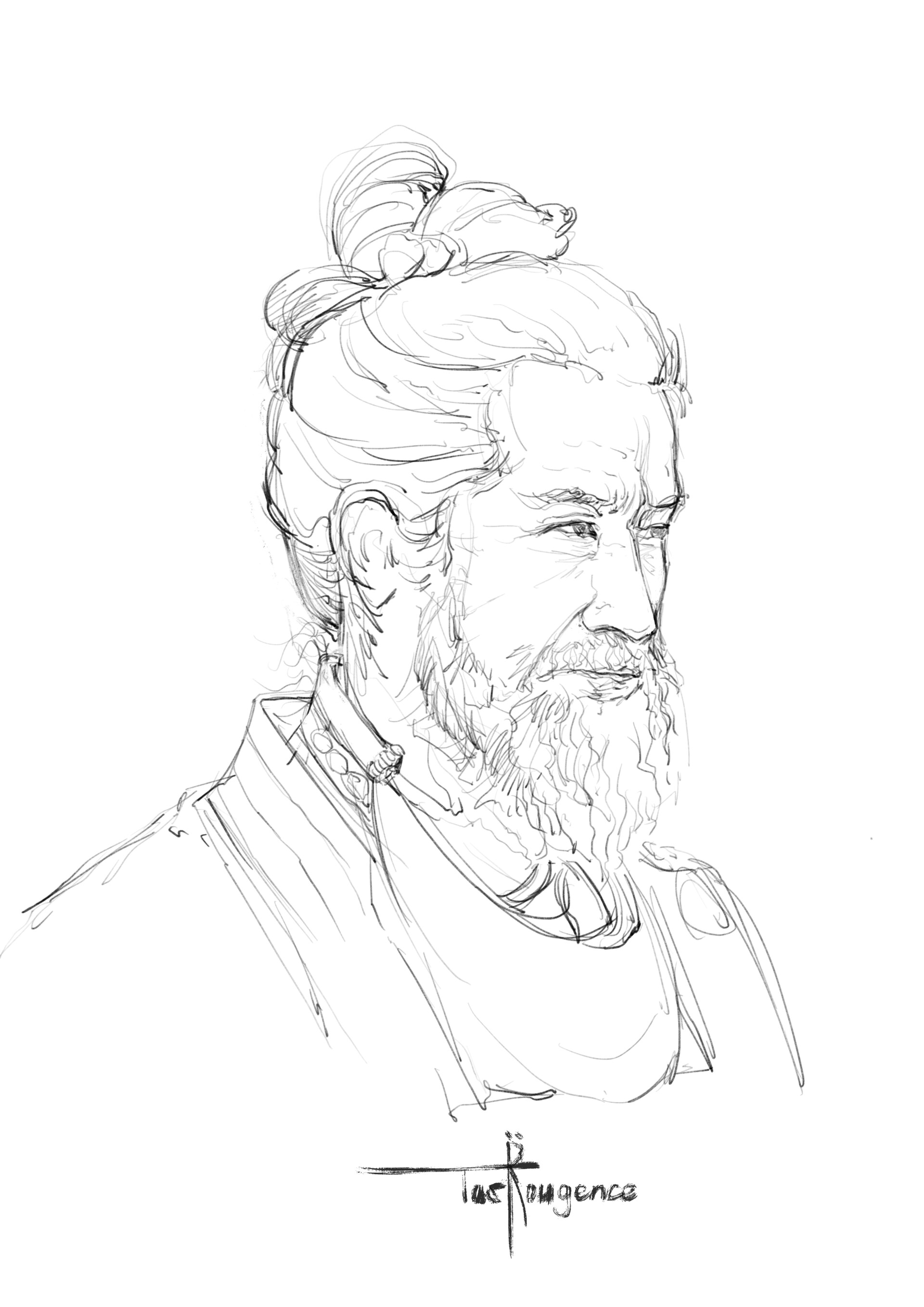 ArtStation - Sketch _ Chinese Character-01