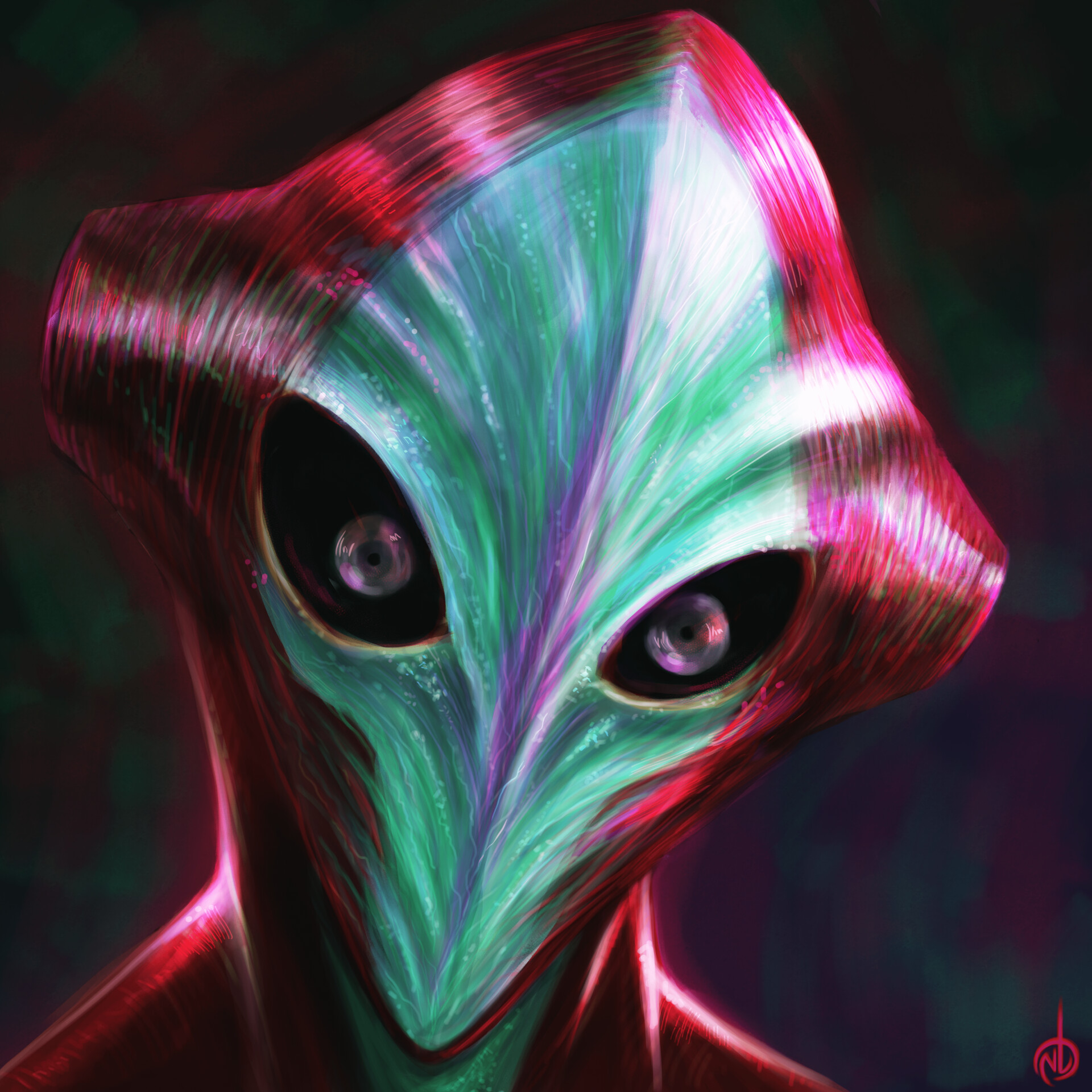 ArtStation - Close Encounter with The Deoxys Kind