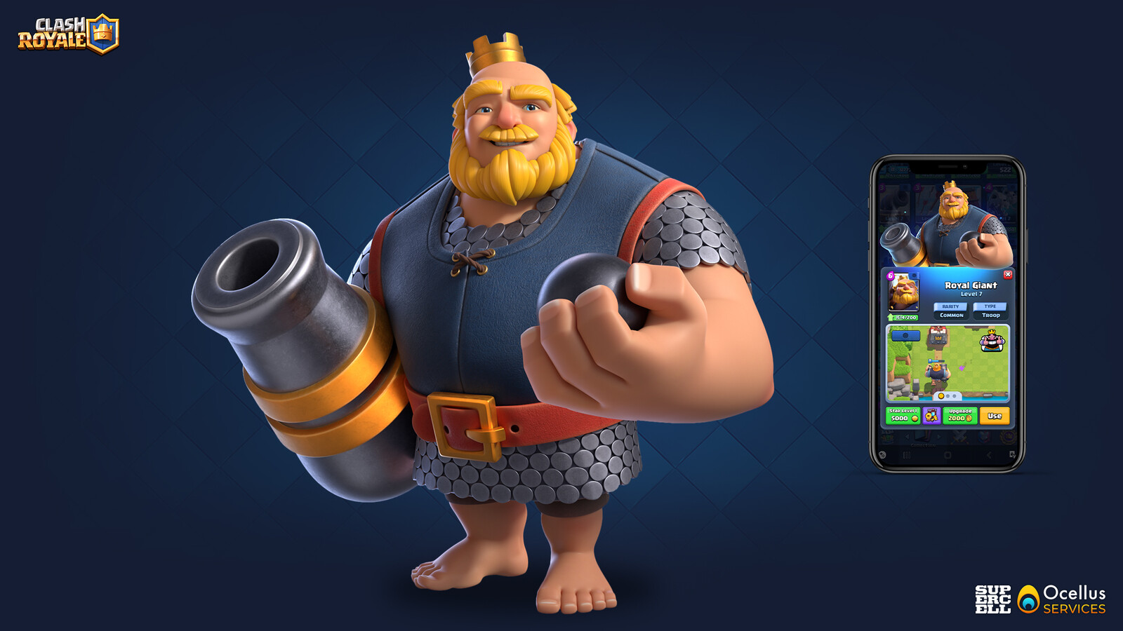 Ocellus - SERVICES - Clash Royale - Royale Giant: UI icon