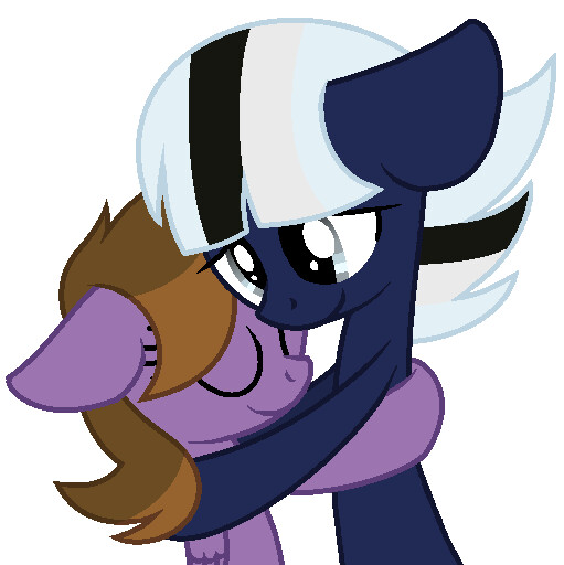 ArtStation - Princess Kincade and Ghostpony hugging