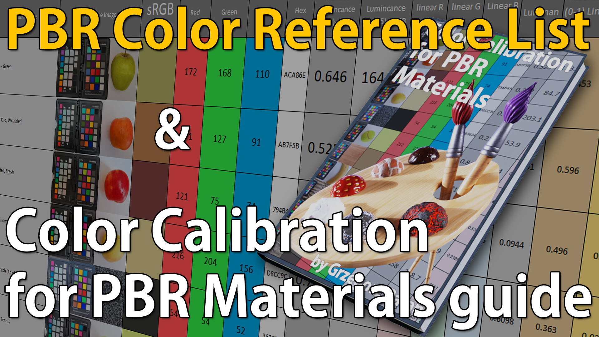 Grzegorz Baran - PBR Color Reference List & Color Calibration for PBR ...