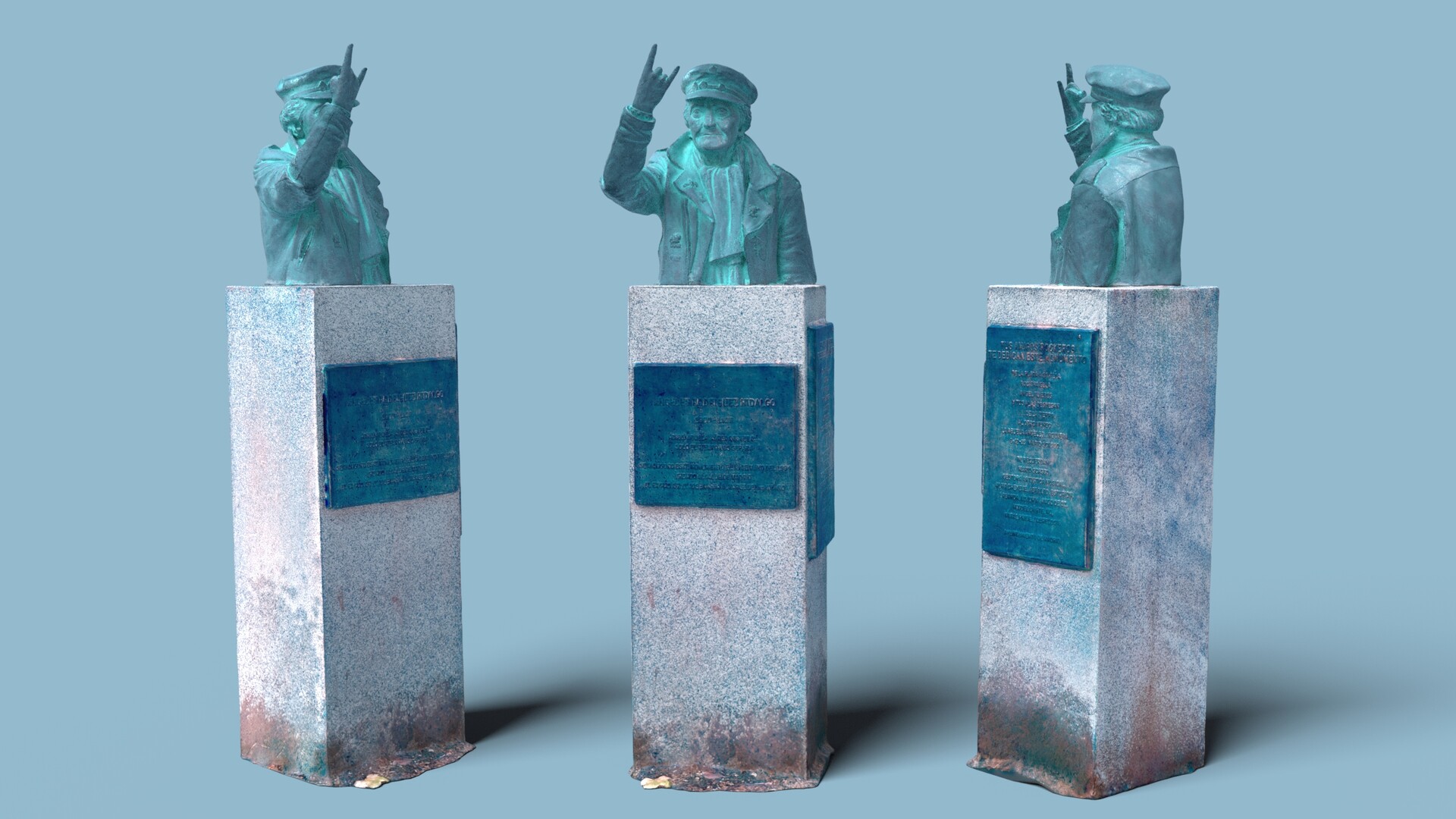 ArtStation - Rocker Grandma Statue. 3D Scan