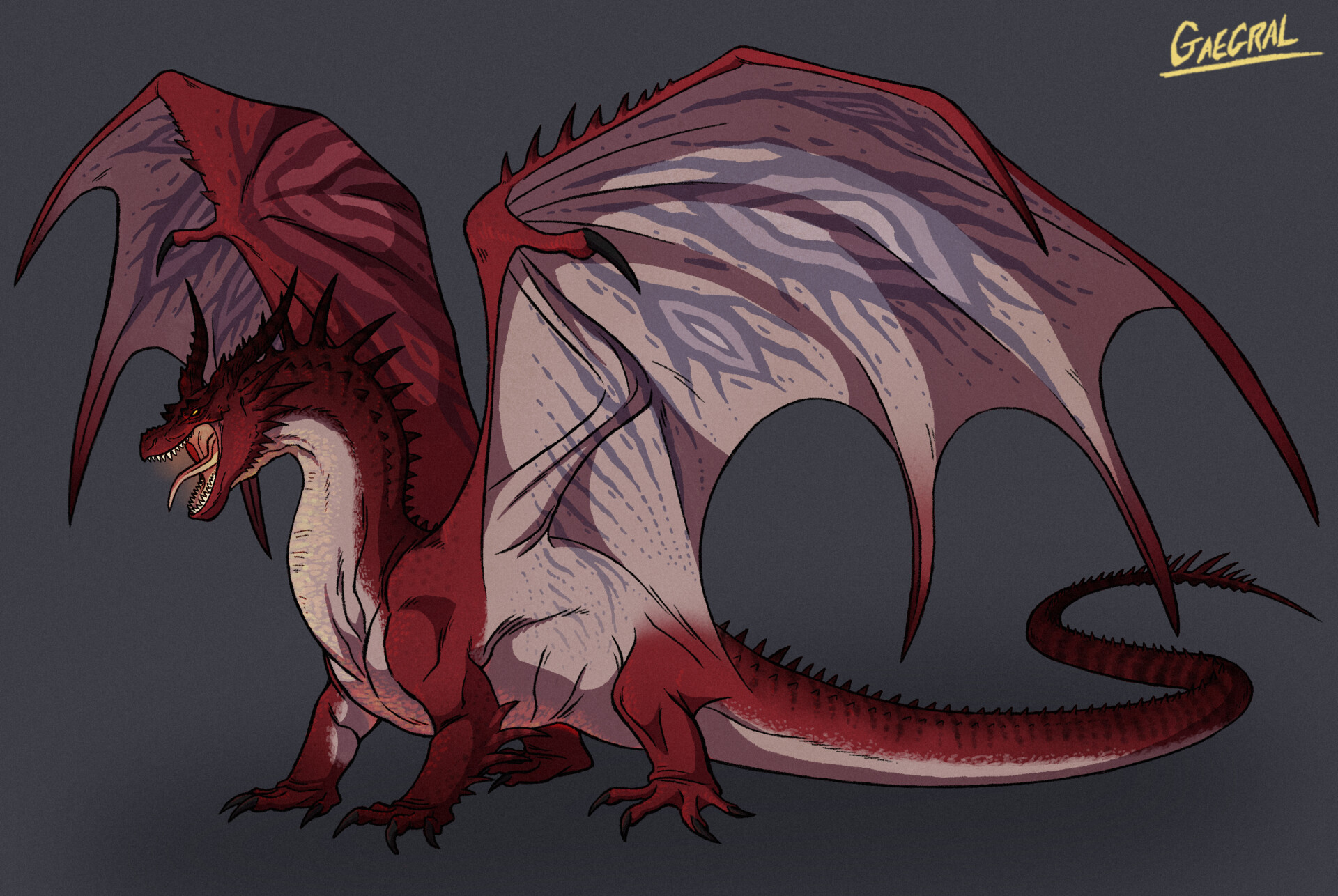 ArtStation - The red dragon