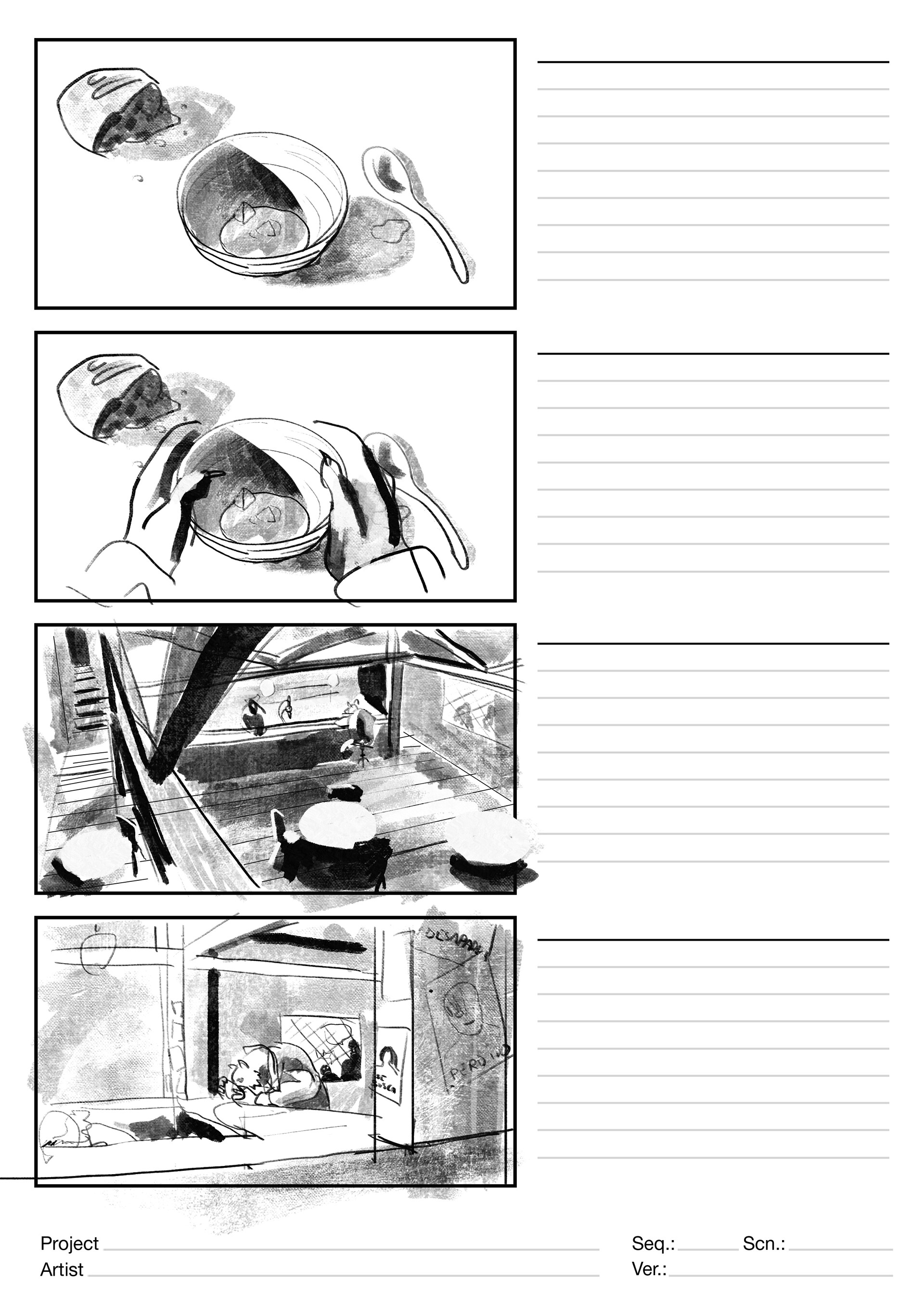 ArtStation - Storyboard practice