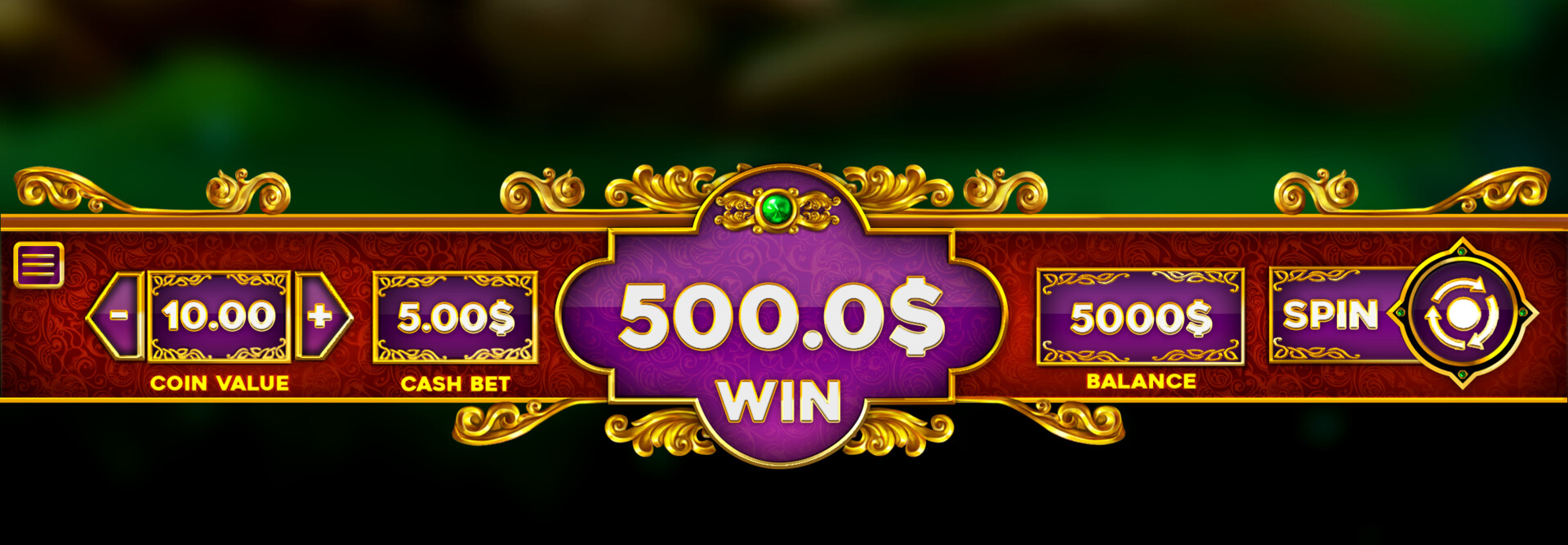 ArtStation - Casino slot game HUD Design
