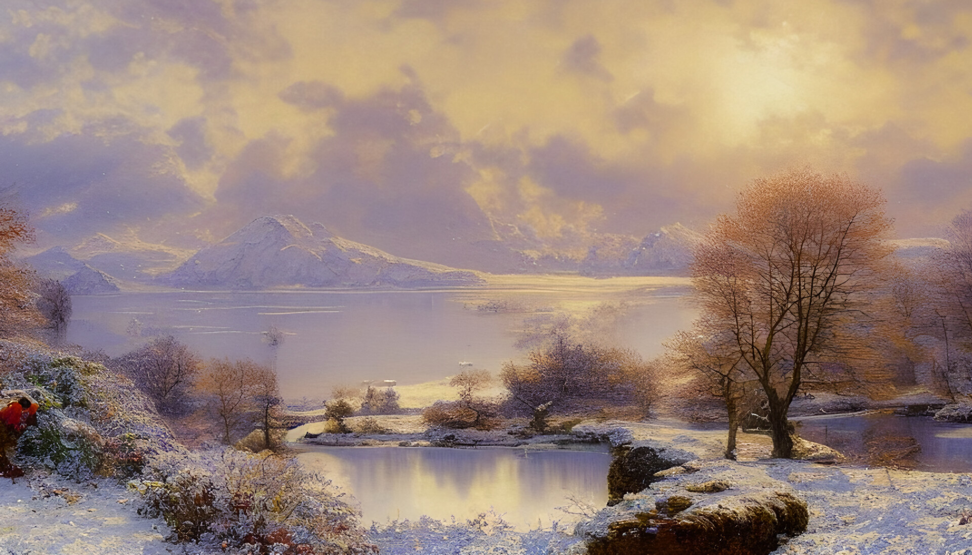 ArtStation - Winter Lake