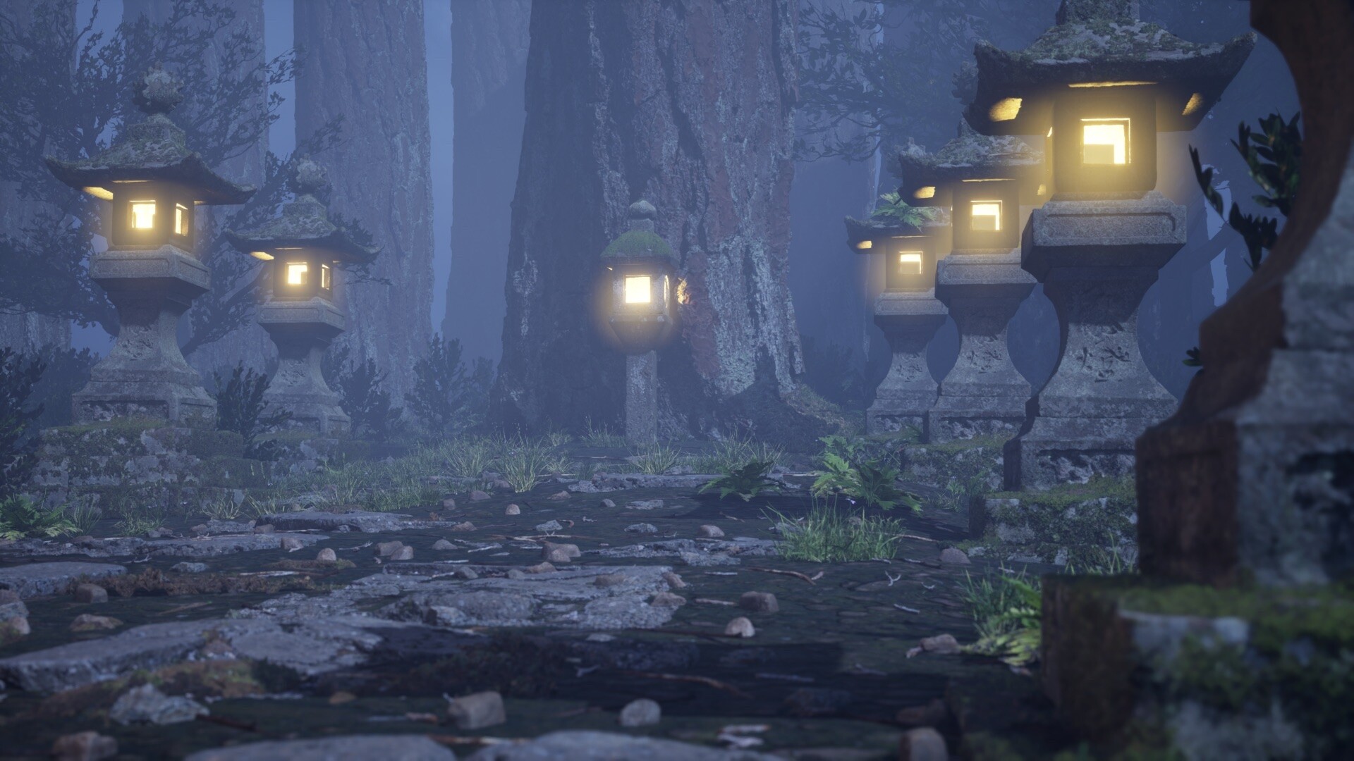 ArtStation - Forrest temple