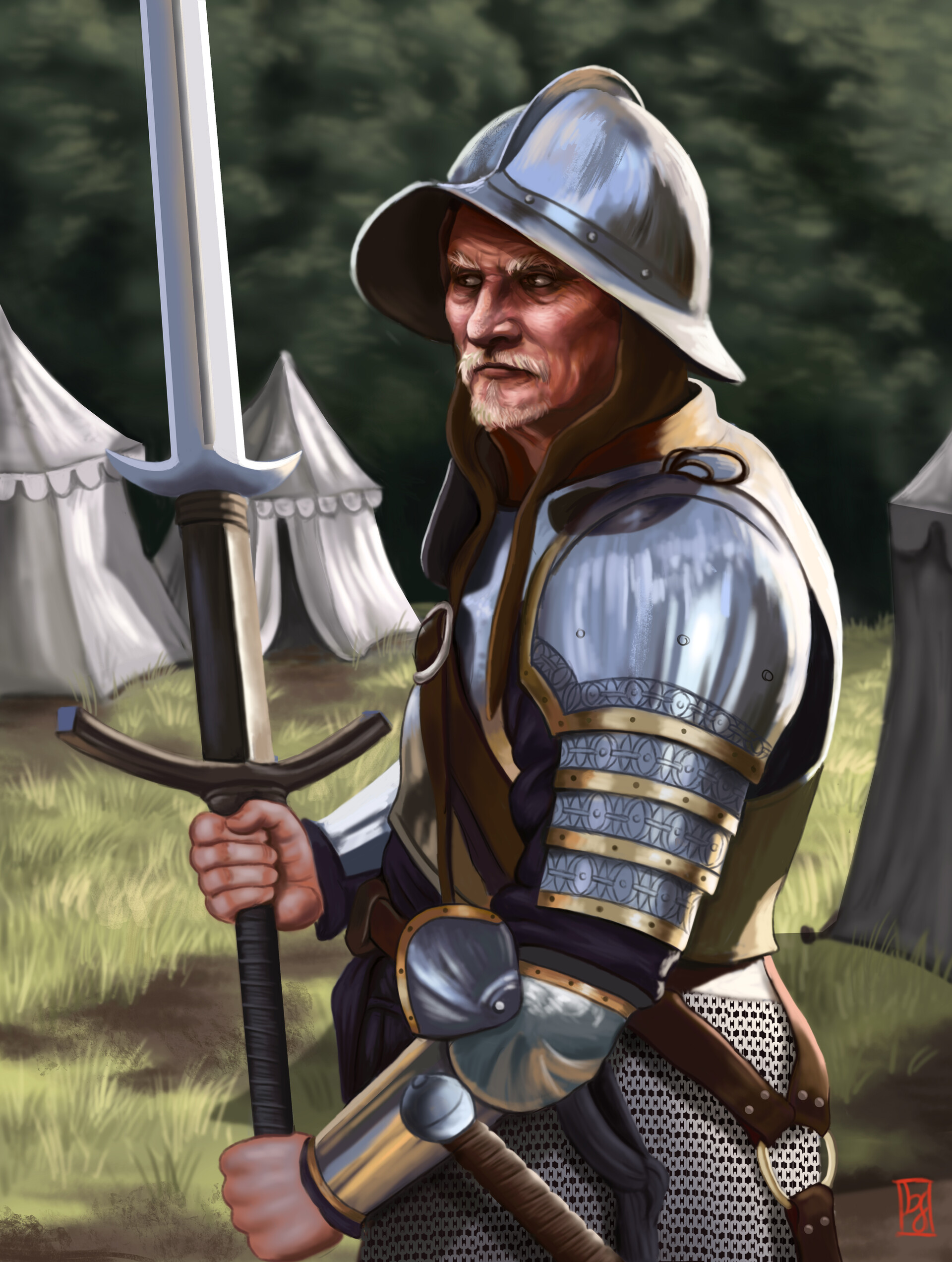 ArtStation - Old Knight - Valdemar Burgdoff