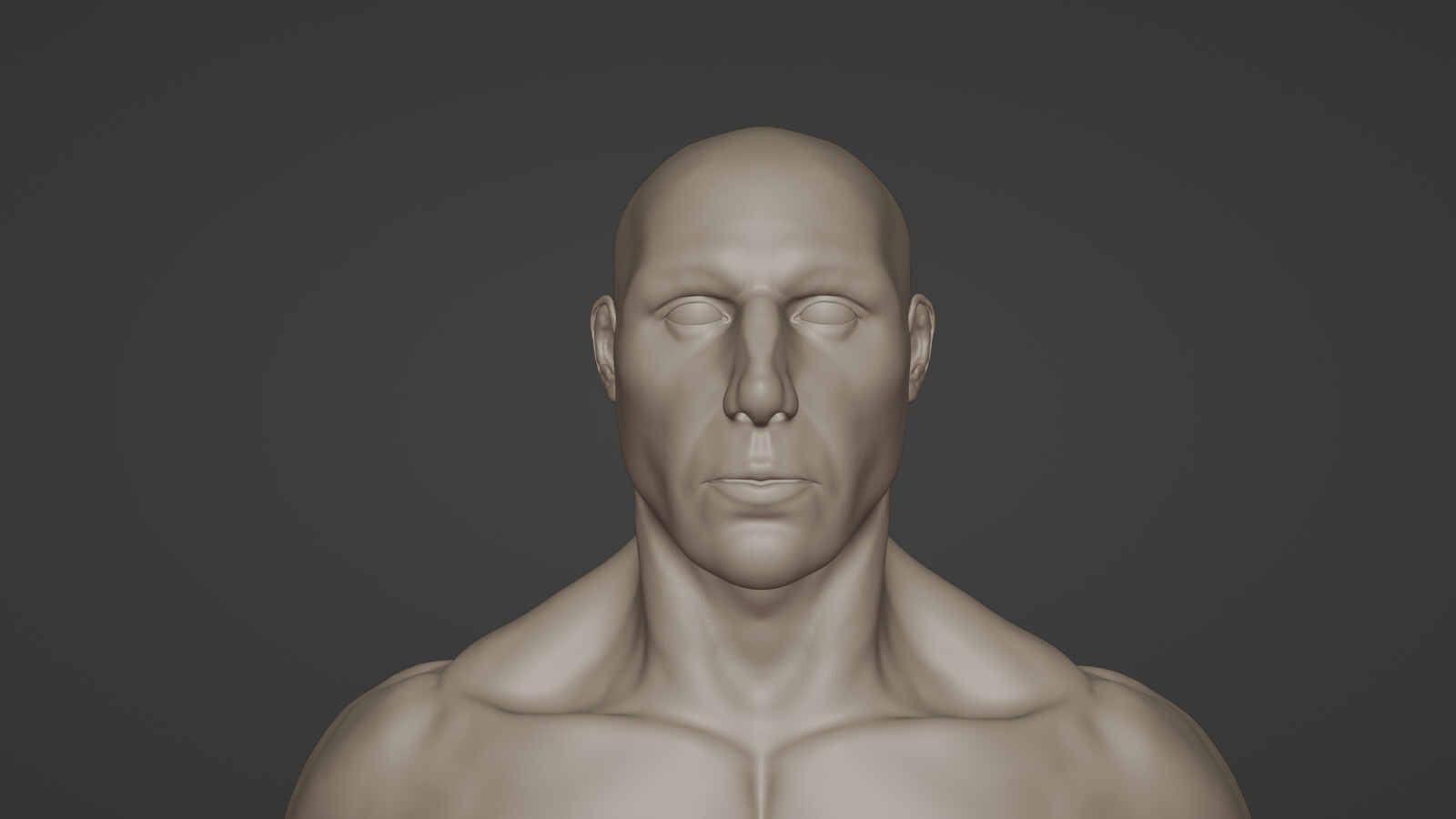 Paul Zwickert - Male Muscular Anatomy Study/Base Mesh