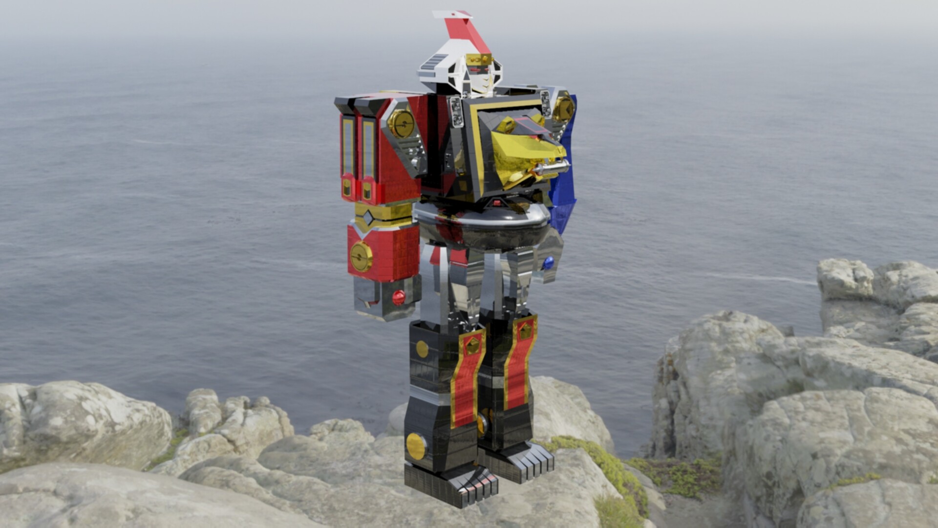 ArtStation - Ninja Megazord / Kakure Daishogun