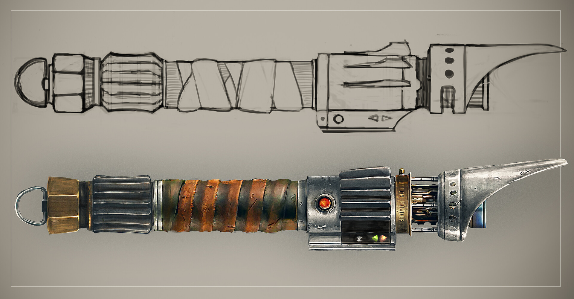 Dave Wilson - Light Saber Sketch
