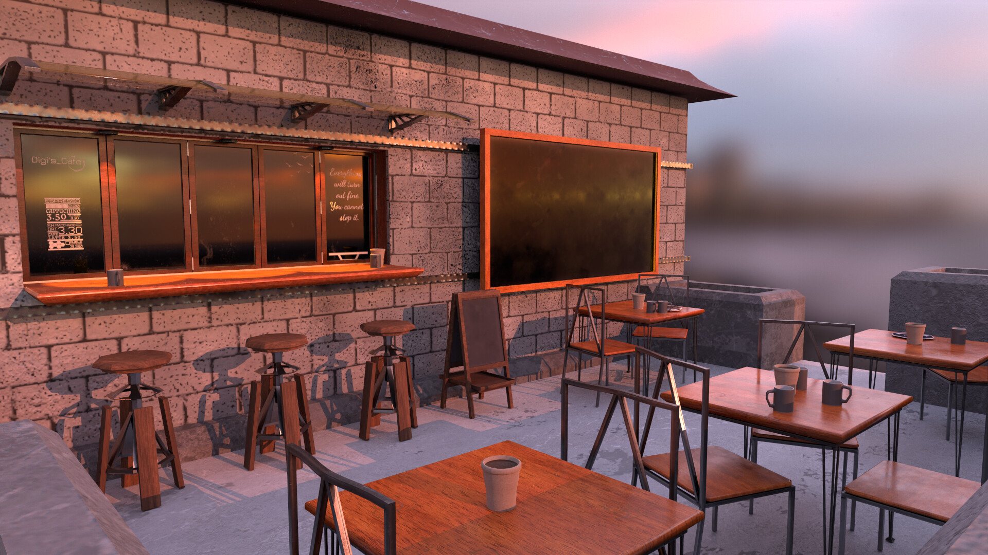 ArtStation - Café Environment