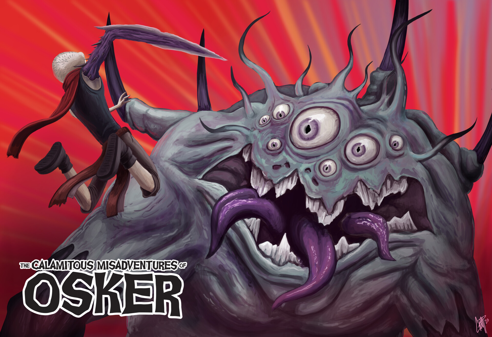 ArtStation - The Calamitous Misadventures of Osker poster - Eye Monster ...