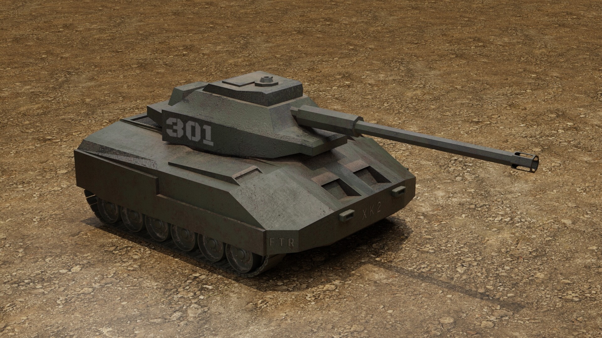 ArtStation - Lowpoly Tank