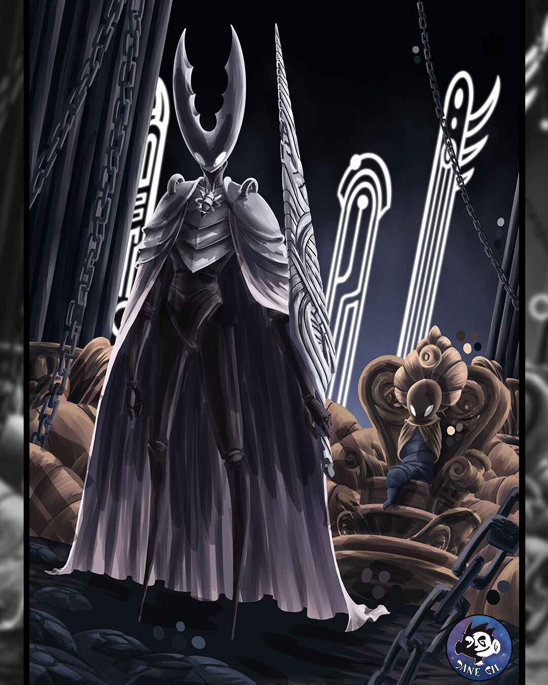 Daniel Gil Pérez - Vasija Pura / Pure Vessel - Hollow Knight Fan Art