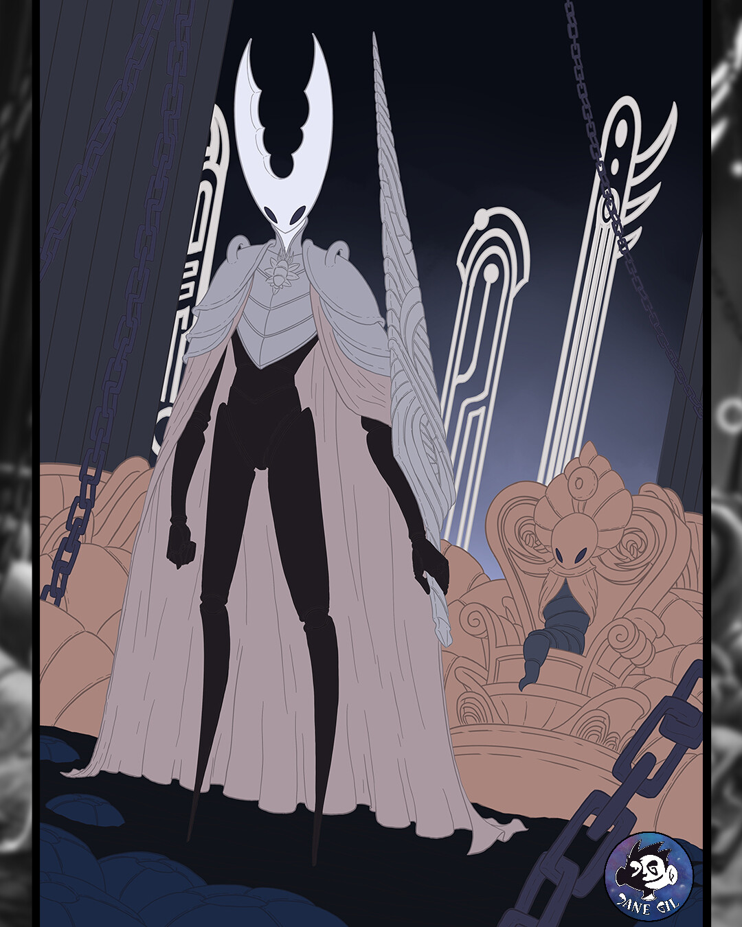 Daniel Gil Pérez - Vasija Pura / Pure Vessel - Hollow Knight Fan Art