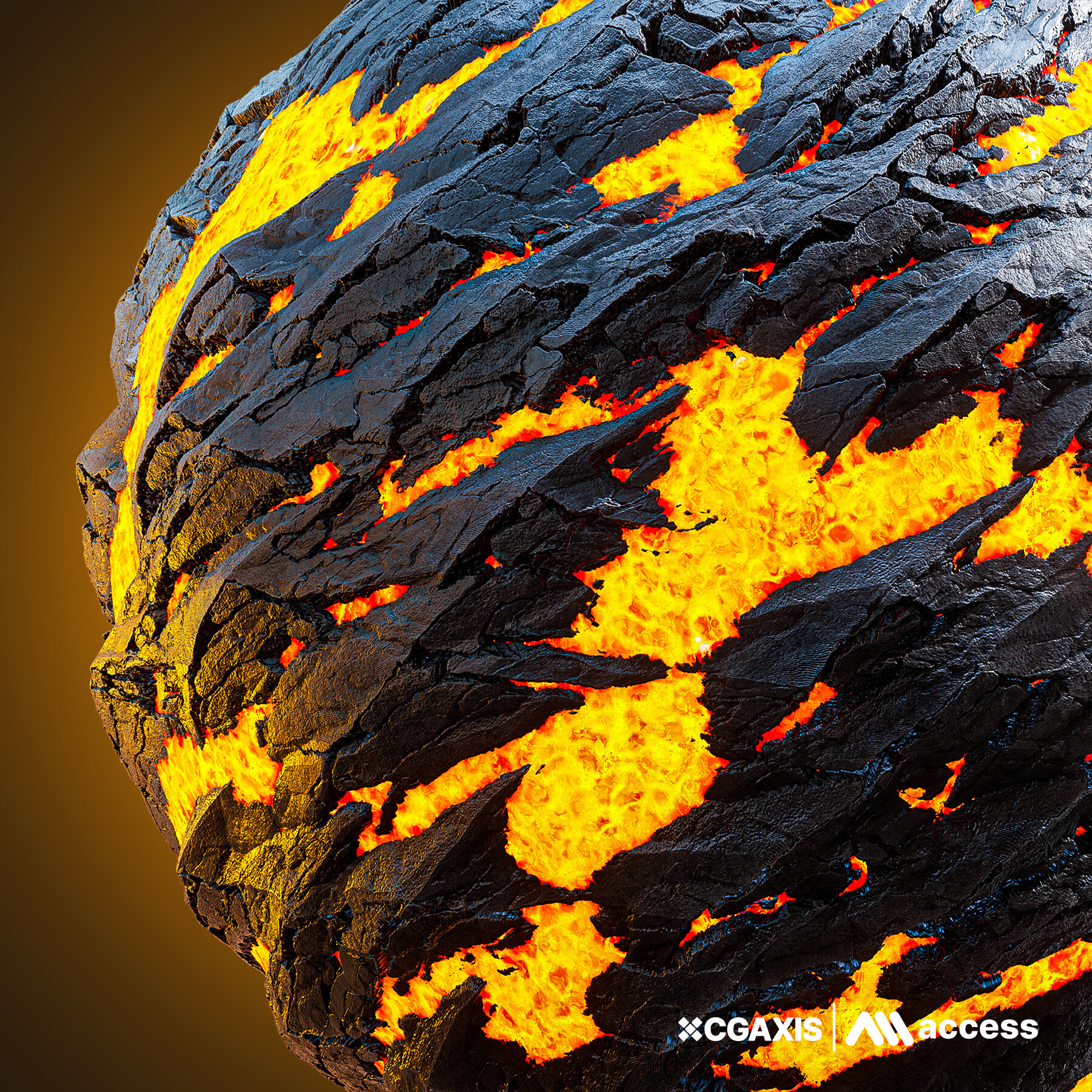 CGAxis - Lava (PBR material x PBR texture)