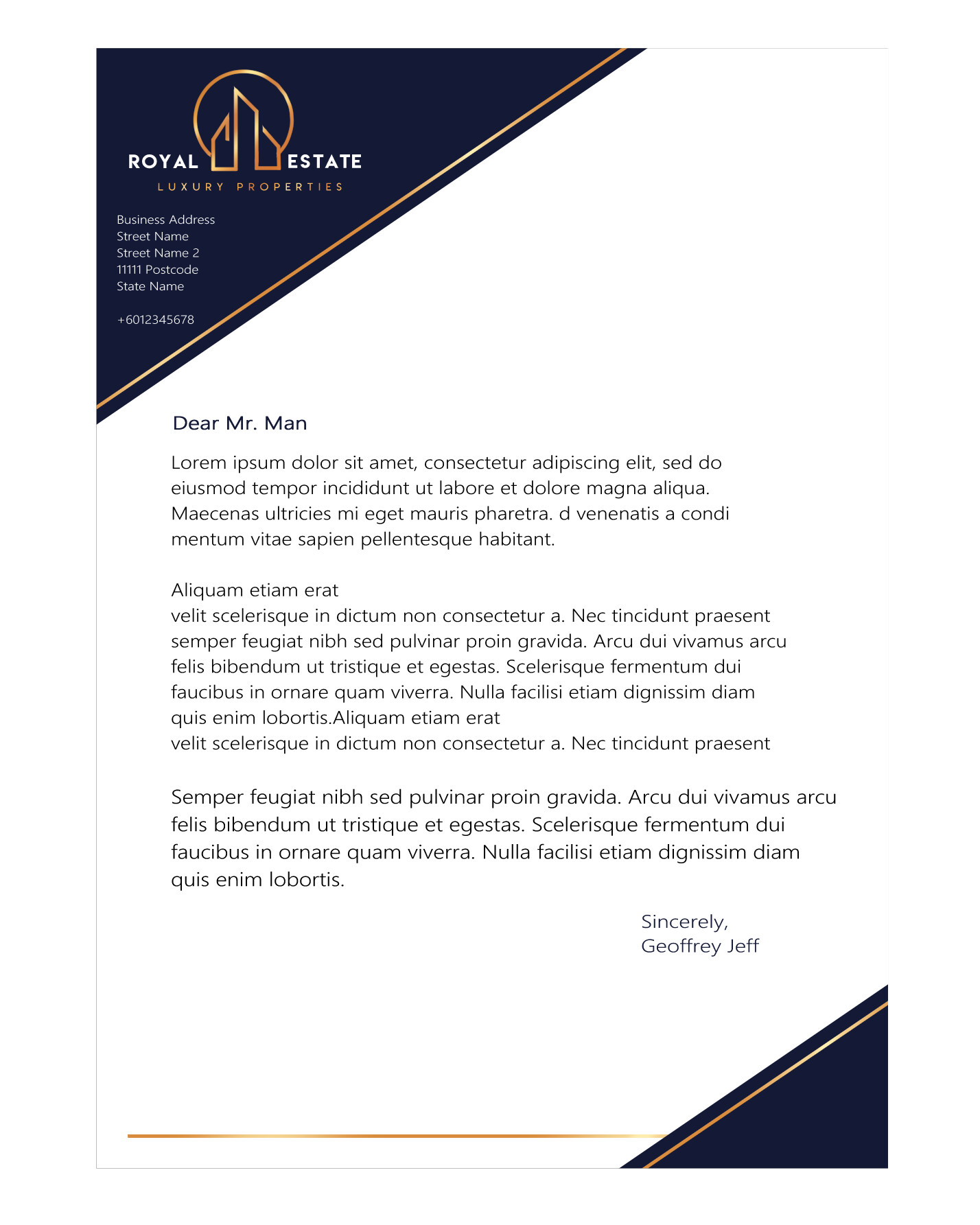 ArtStation - Royal Estate Letterhead Design