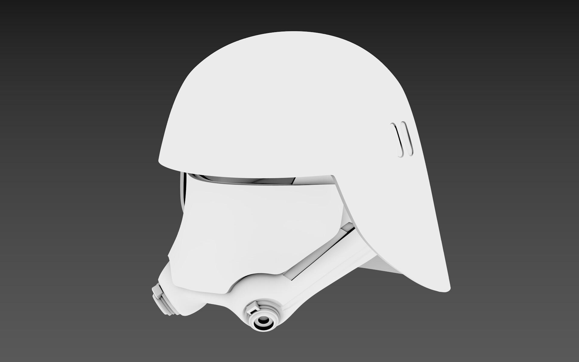 ArtStation - Helmet of the snow stormtrooper of the First Order