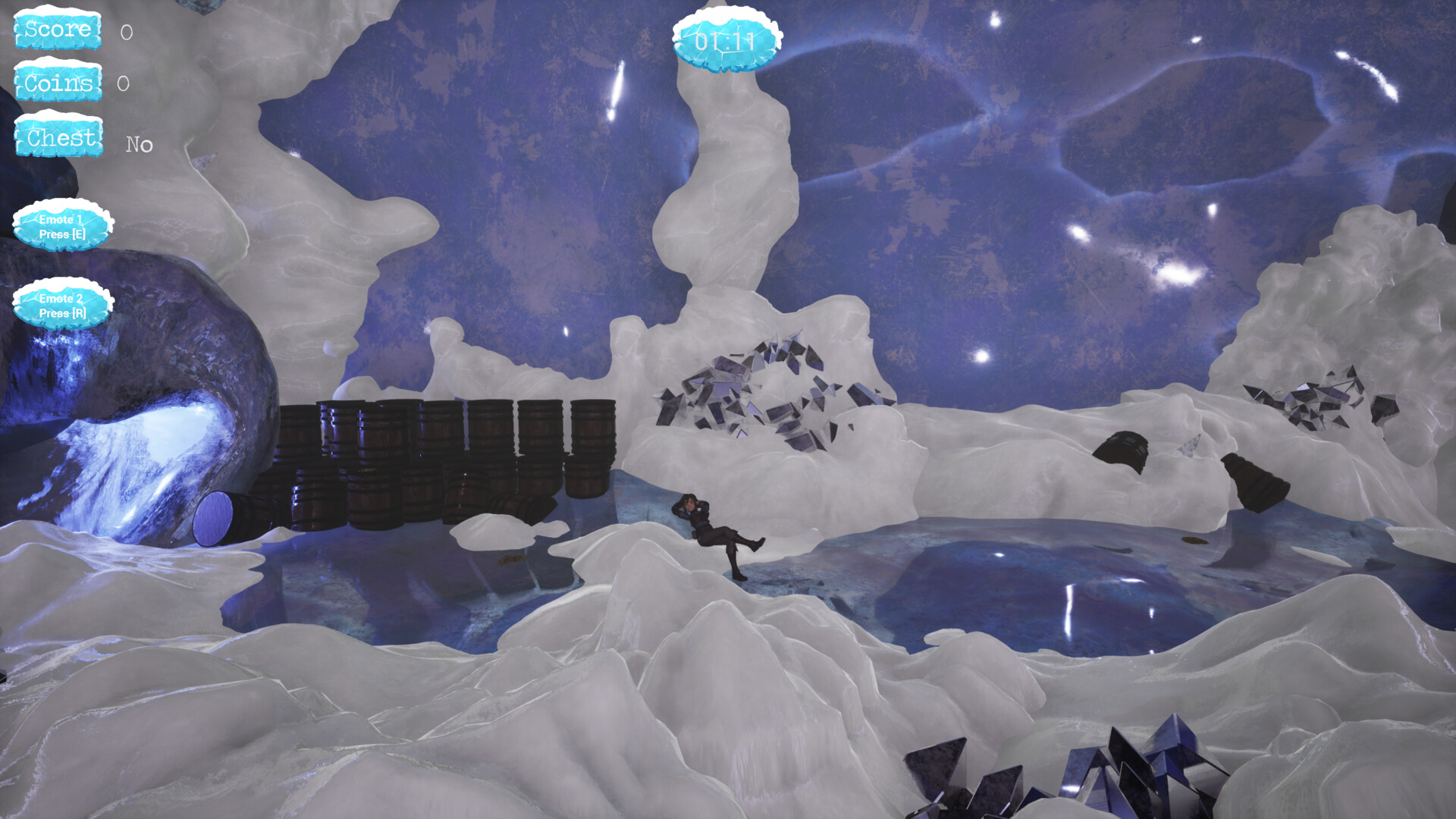 Mathieu Martel - Sidescroller game, Snowstorm.