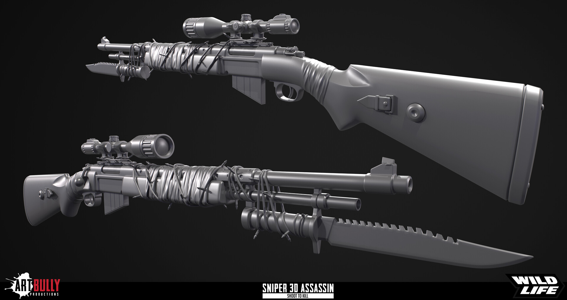 Art Bully Productions - Sniper 3D Assassin - Weapons 01