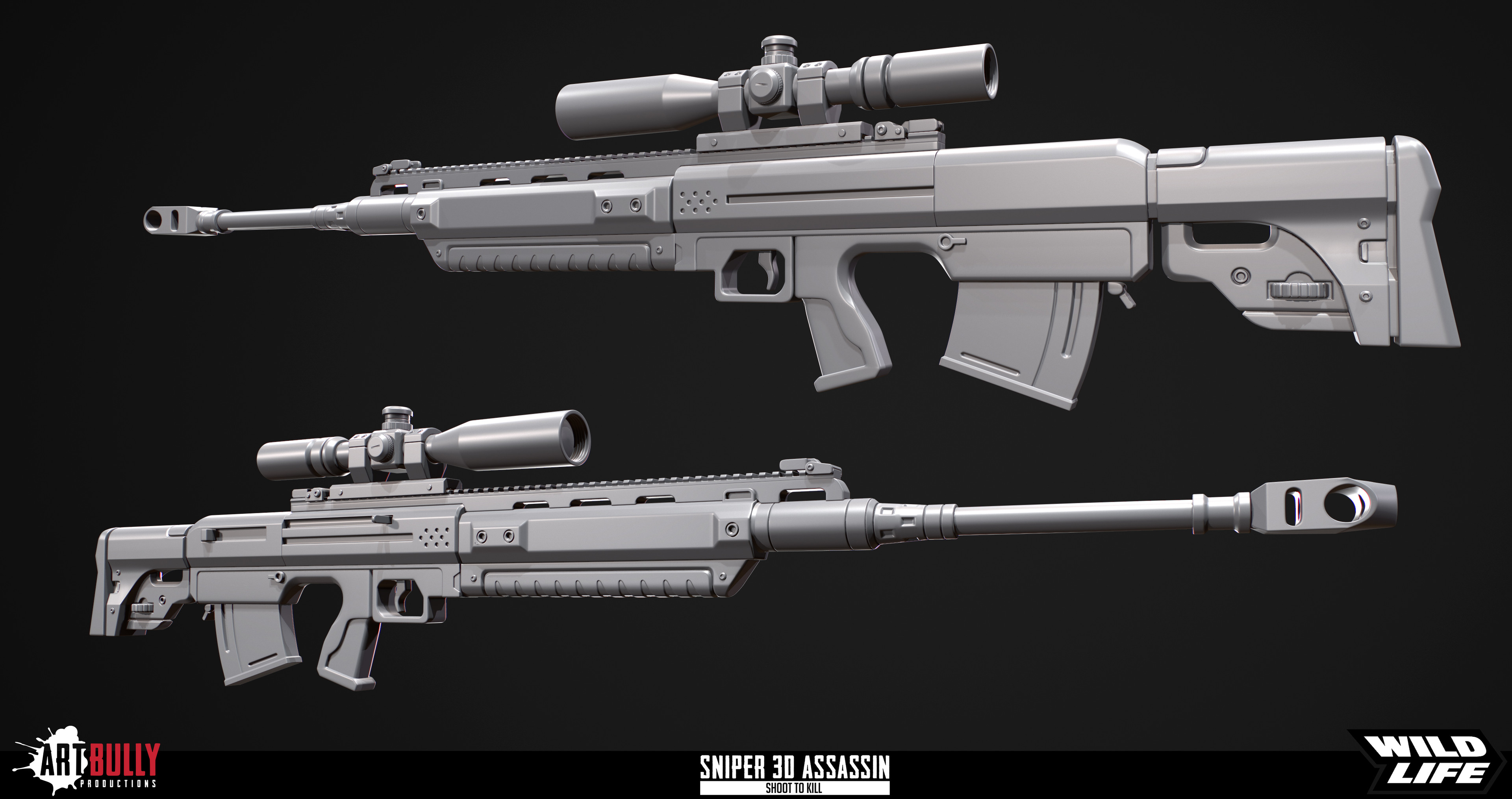 Art Bully Productions - Sniper 3D Assassin - Weapons 01