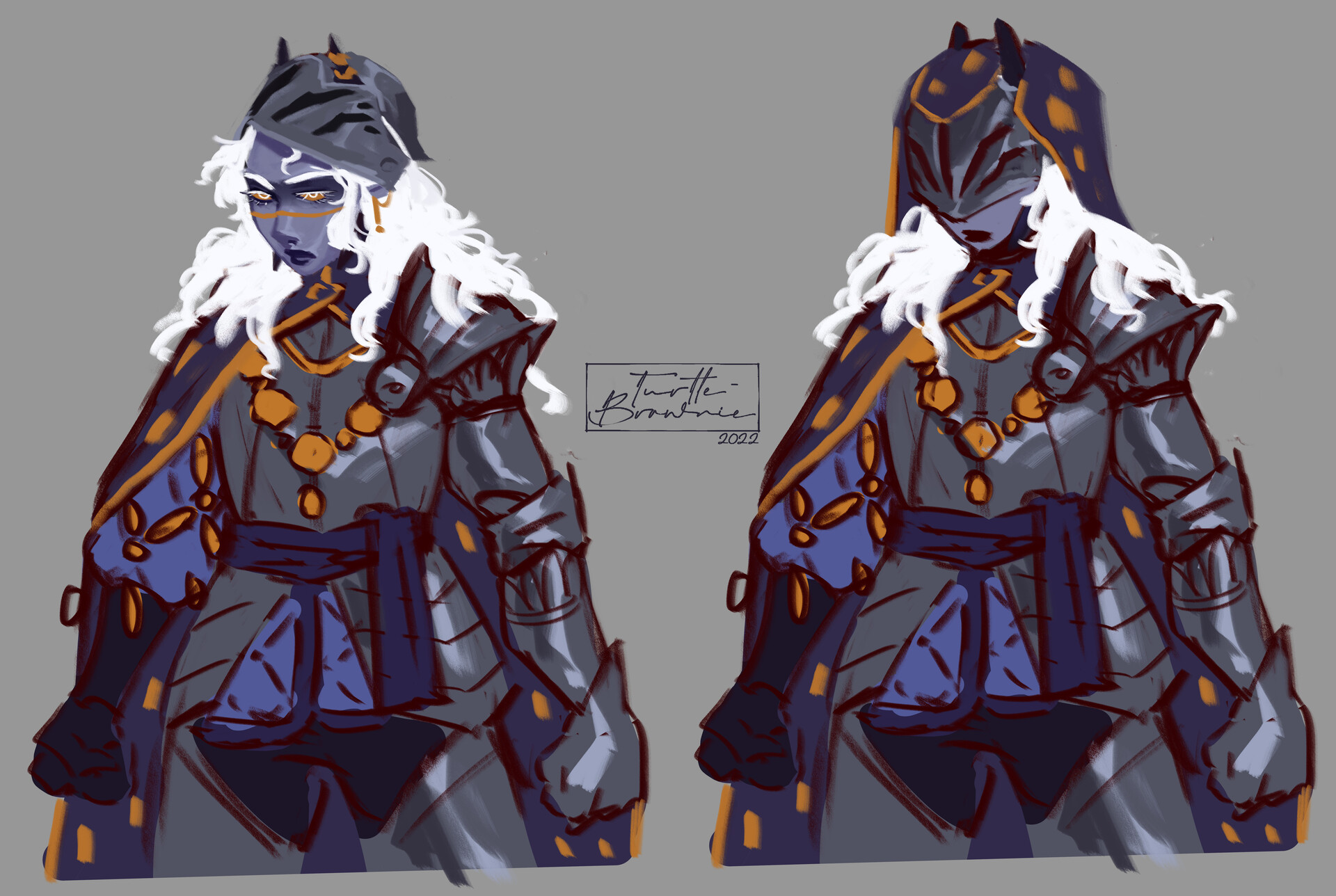 ArtStation - was messing around with the helmet/head design :)