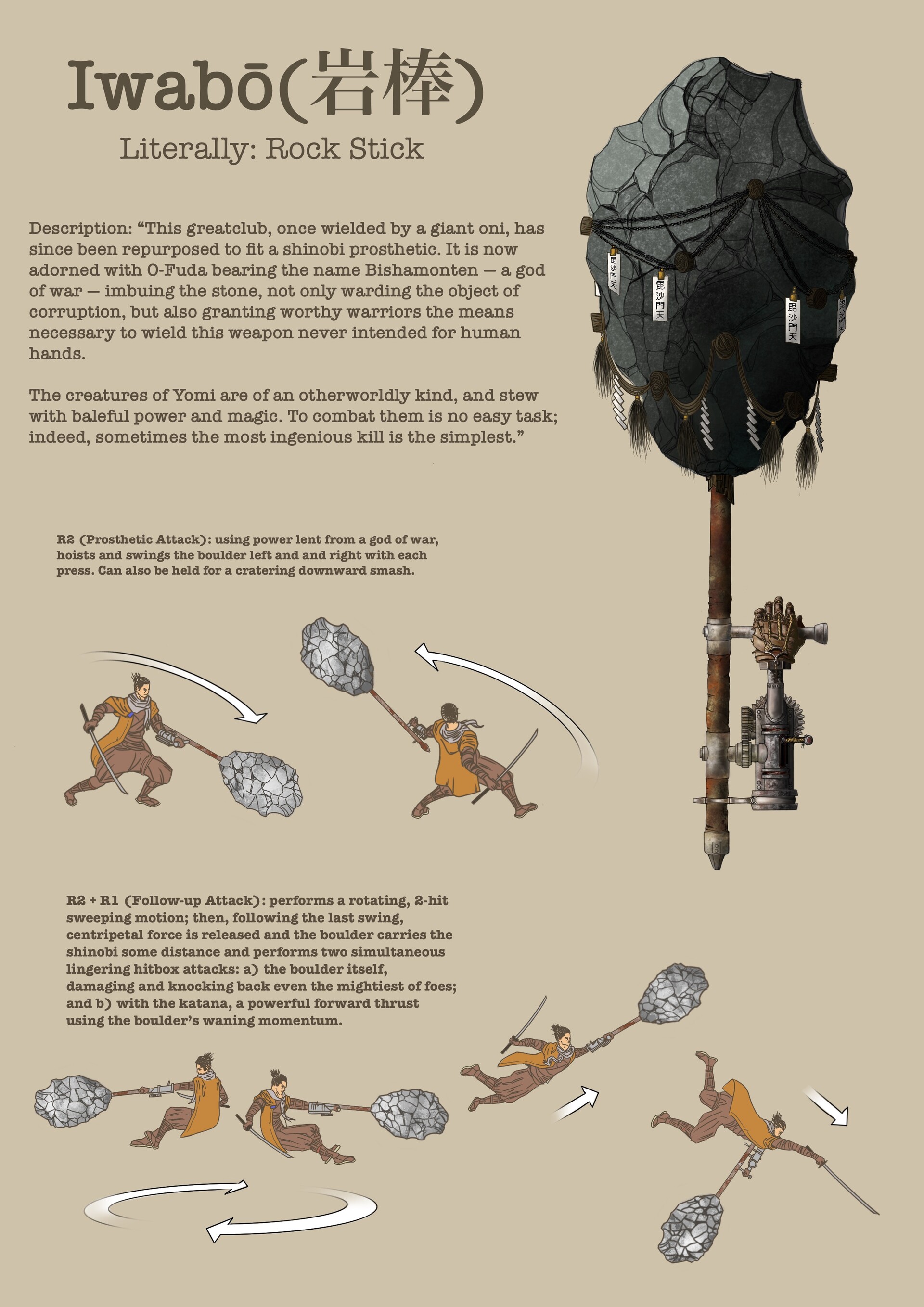 ArtStation - Vaatividja’s Prosthetic Art Contest Submission: Iwabō