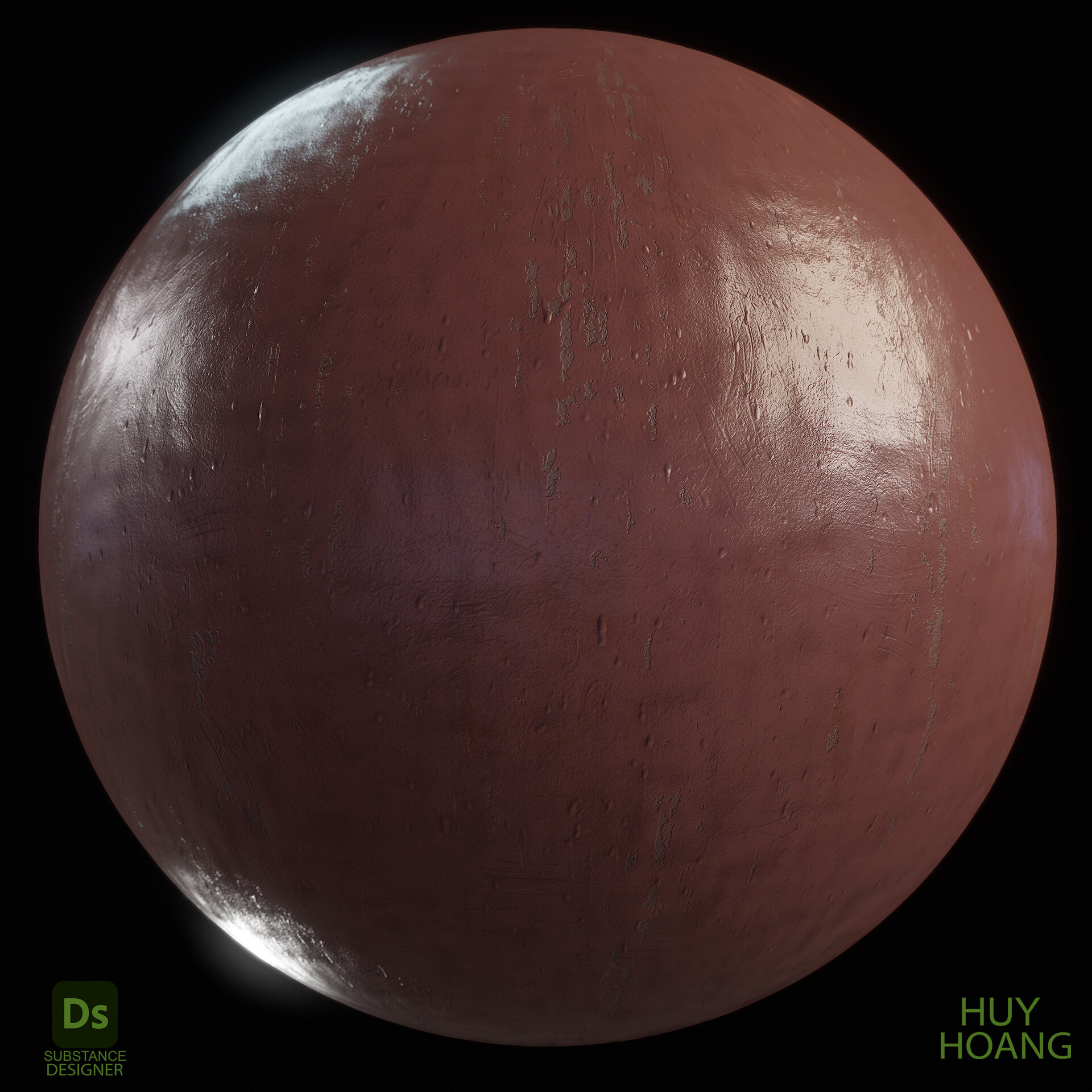 ArtStation - Painted steel frame material