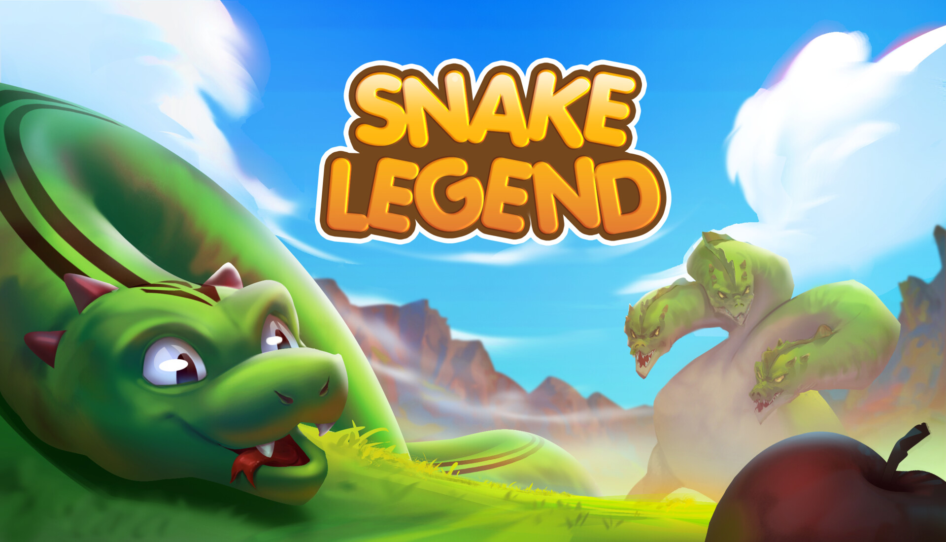 ArtStation - Snake legend title Illustration