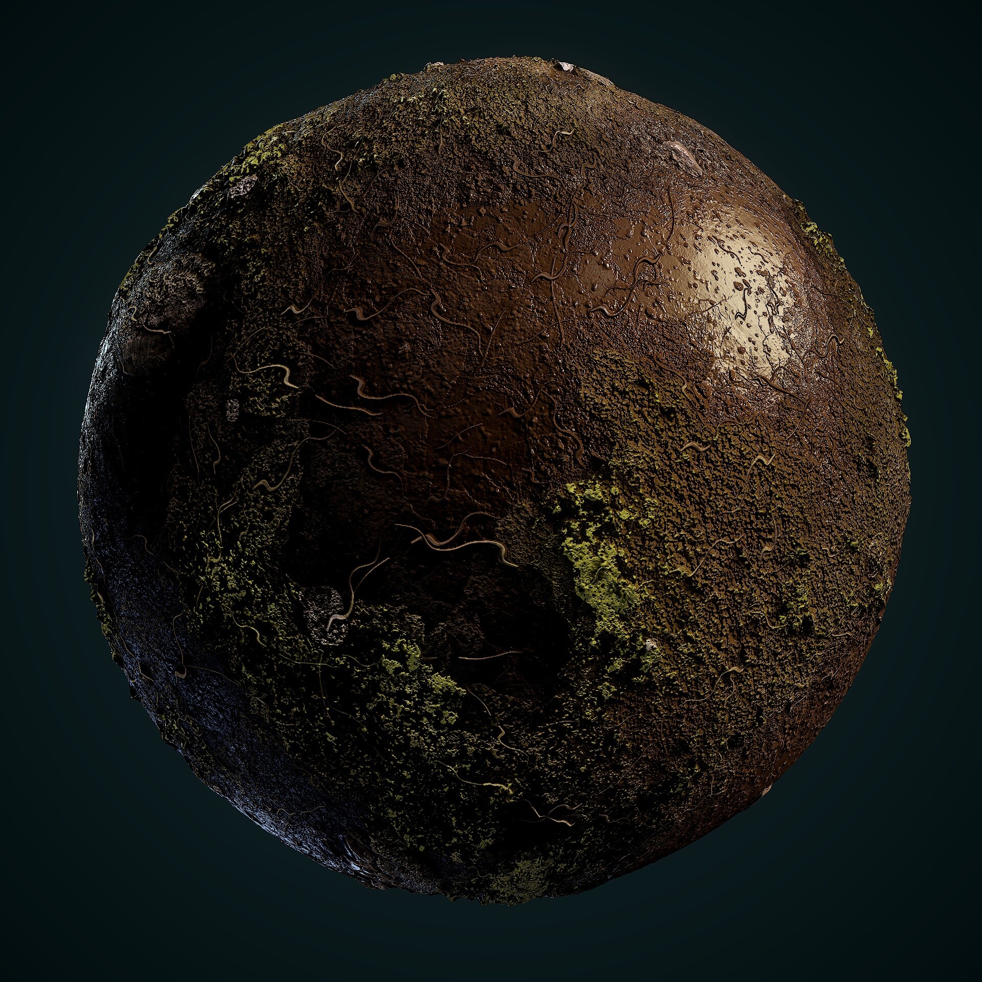 ArtStation - Mossy ground texture